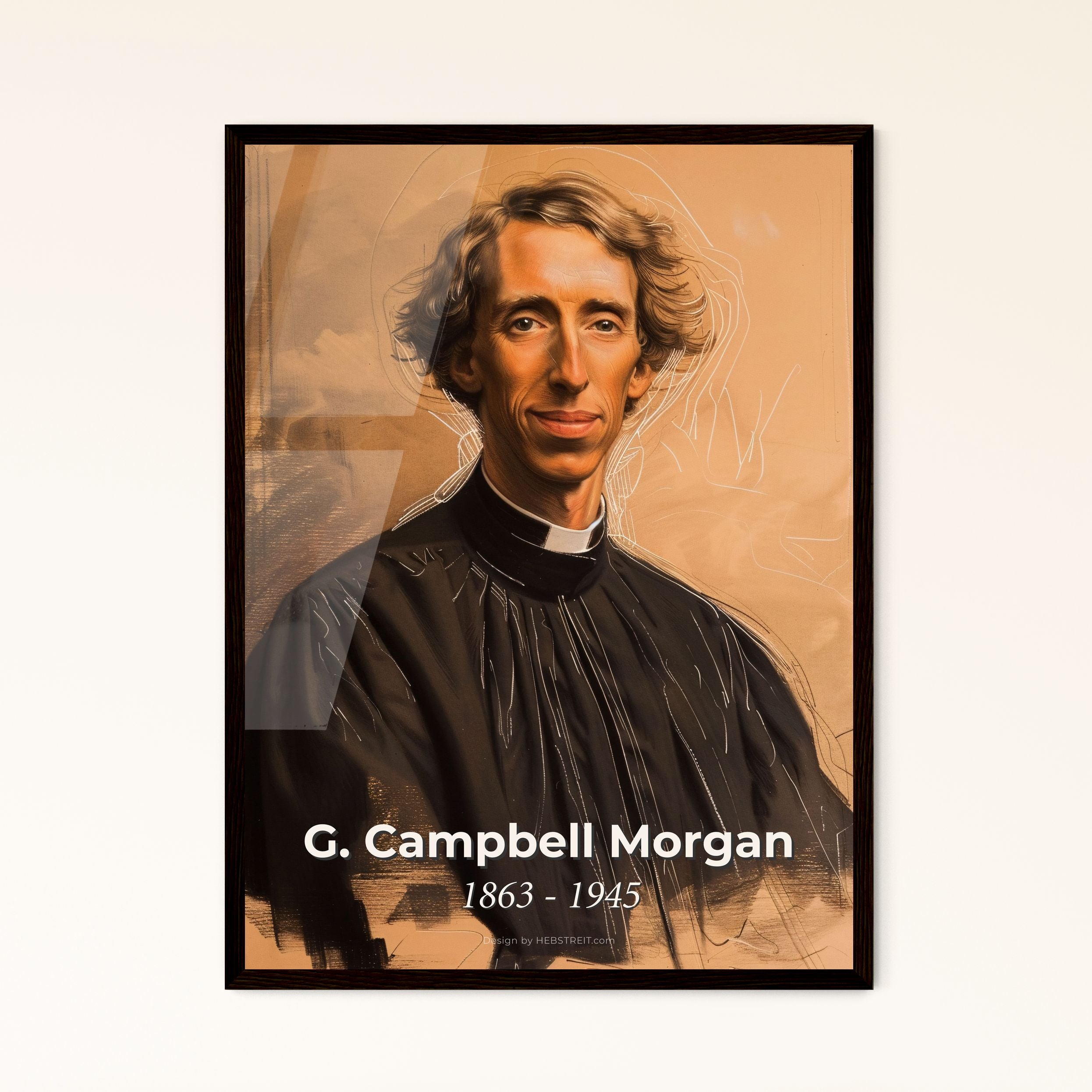 Radiant Portrait of G. Campbell Morgan Framed Print – HEBSTREIT