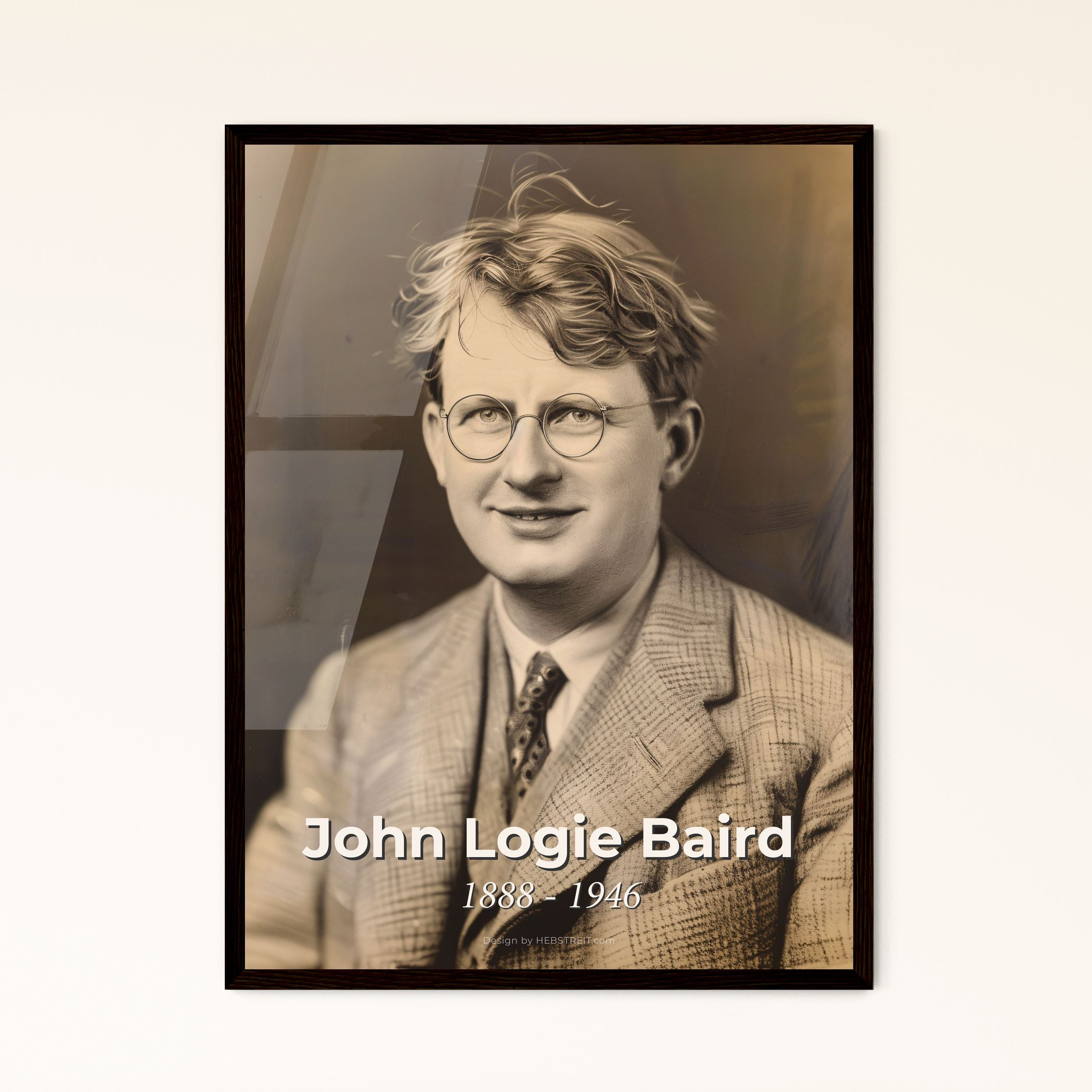 John Logie Baird, 1888 - 1946, Scottish inventor - A Man Wearing Glasses And A Suit – HEBSTREIT