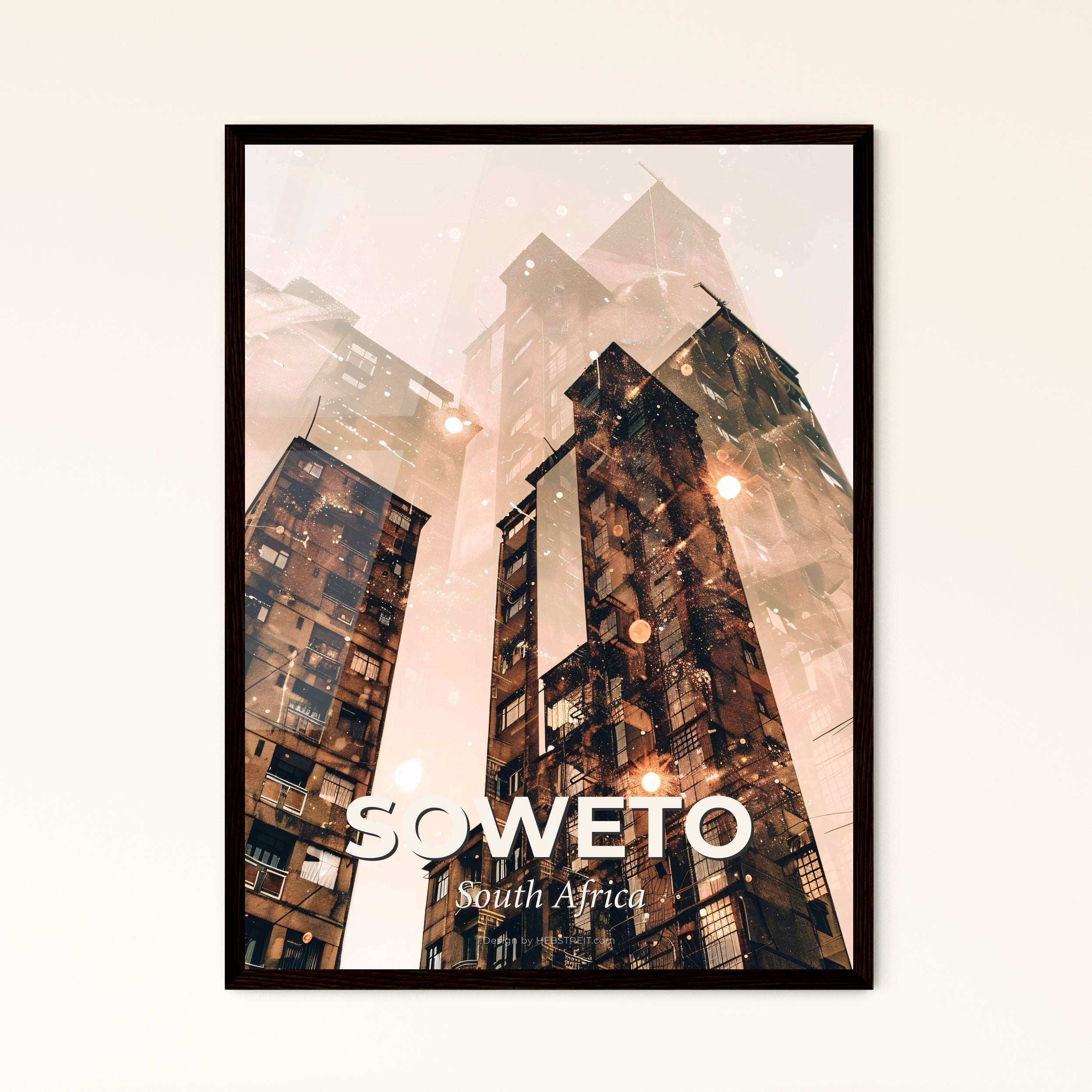 Soweto Skyline Double Exposure Cityscape Art – HEBSTREIT