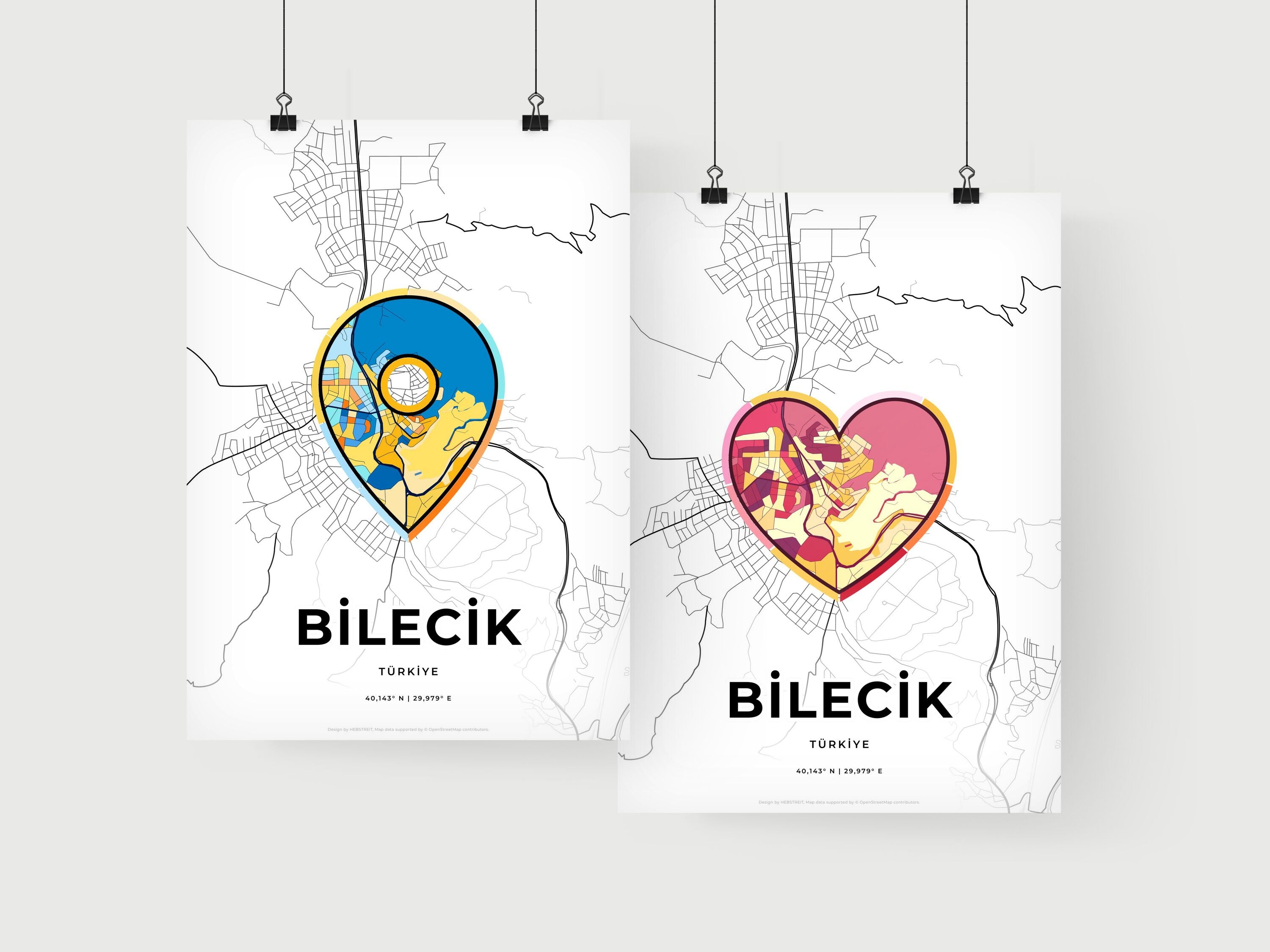 Bilecik Turkey Art Map – HEBSTREIT