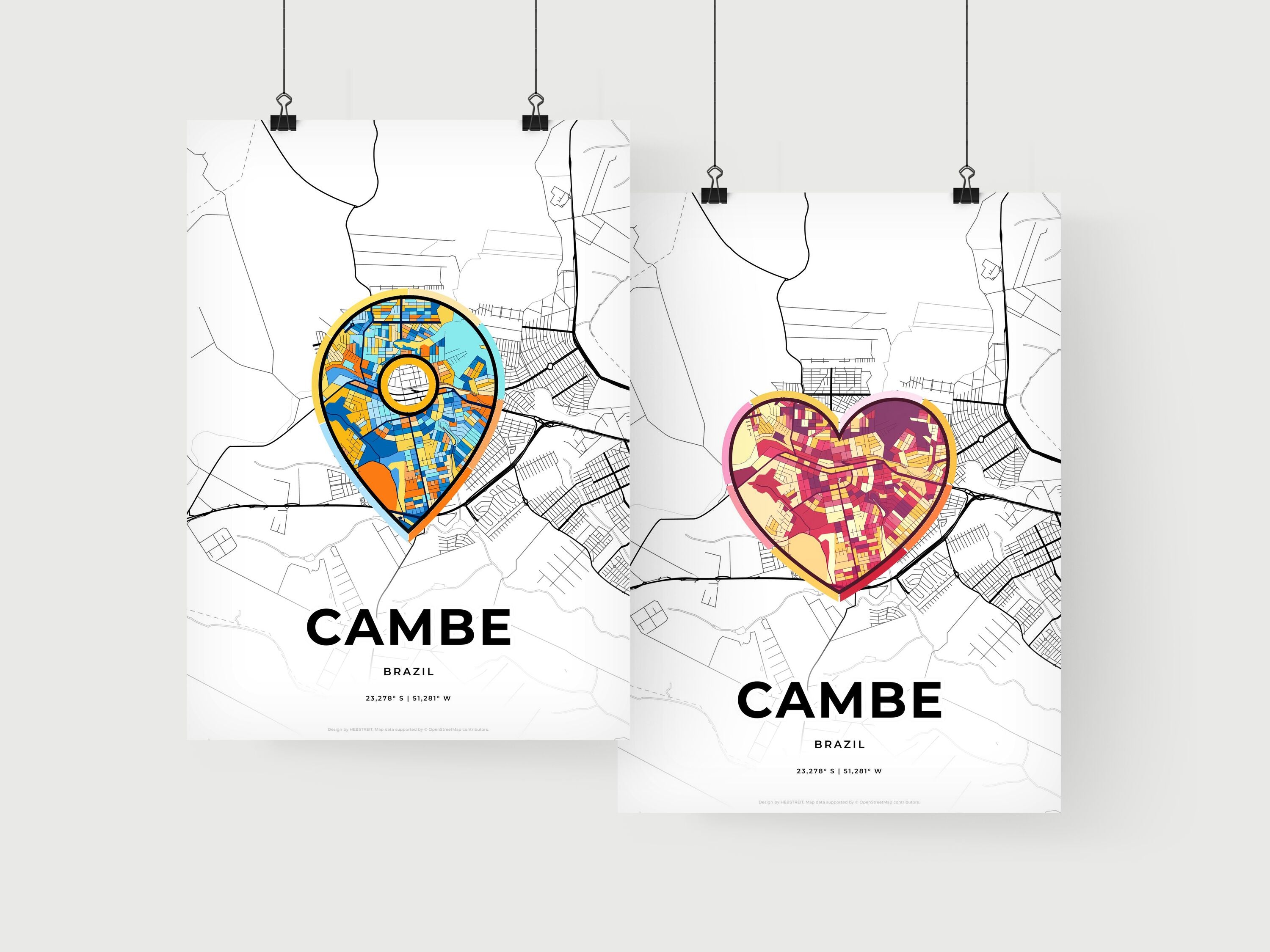 Cambe Brazil Art Map – HEBSTREIT