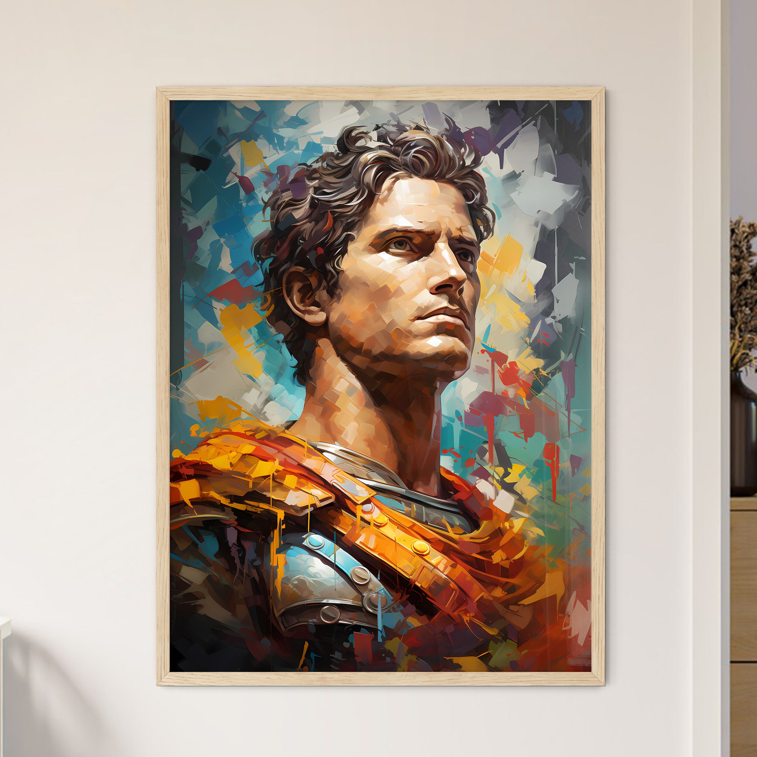 Alexander The Great King Of Macedonia - A Painting Of A Man Wearing ...