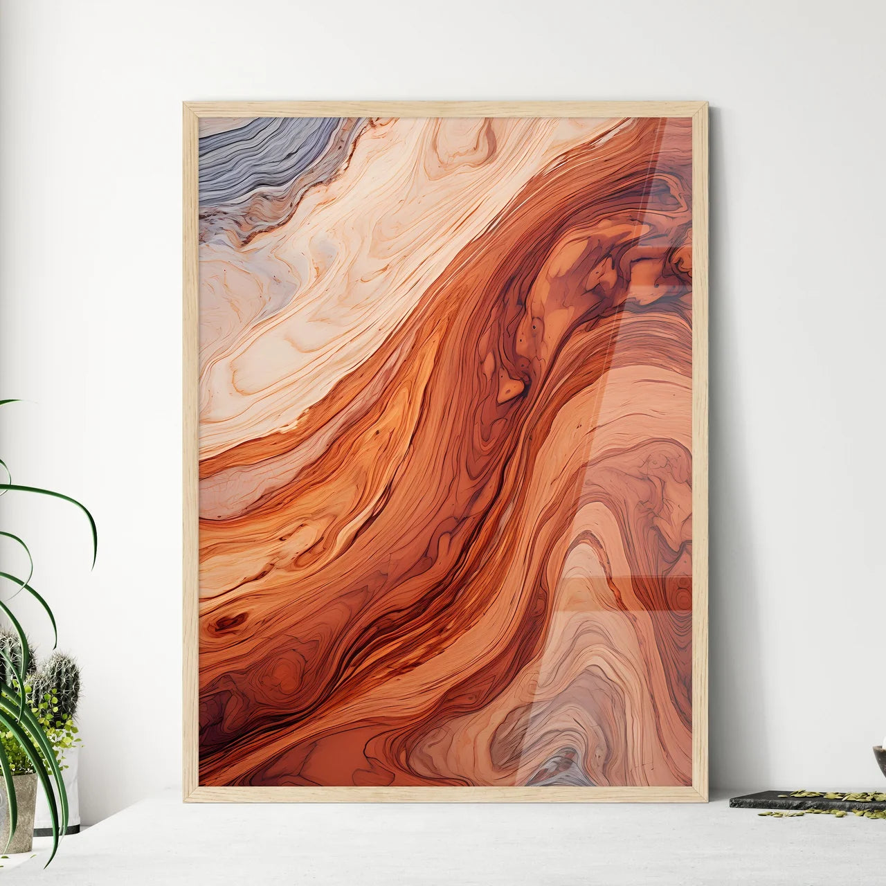 Very Old Juniper Wood Texture - A Close Up O - Framed Art Print – HEBSTREIT