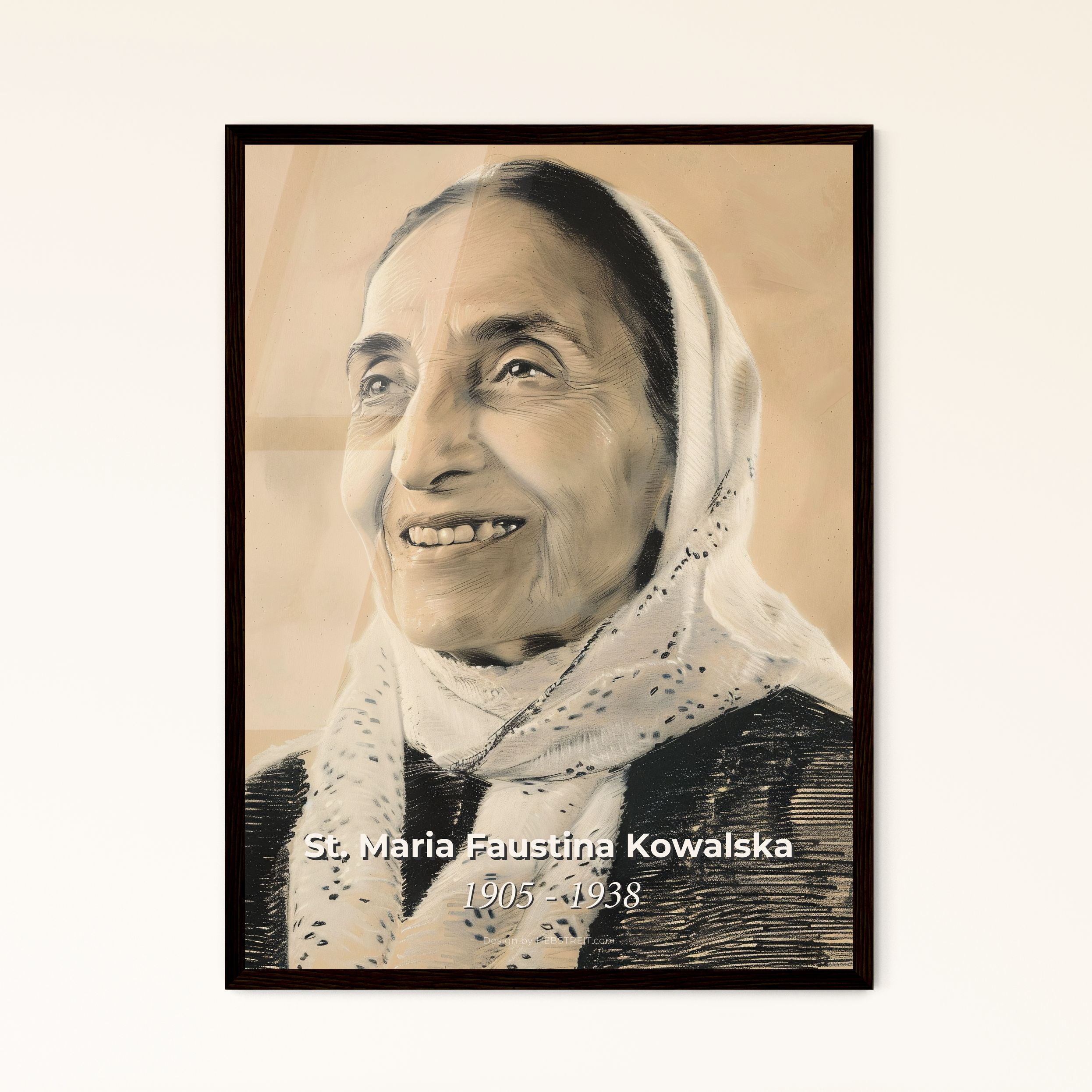 St. Maria Faustina Kowalska, 1905 - 1938, Polish nun - A Woman Wearing ...
