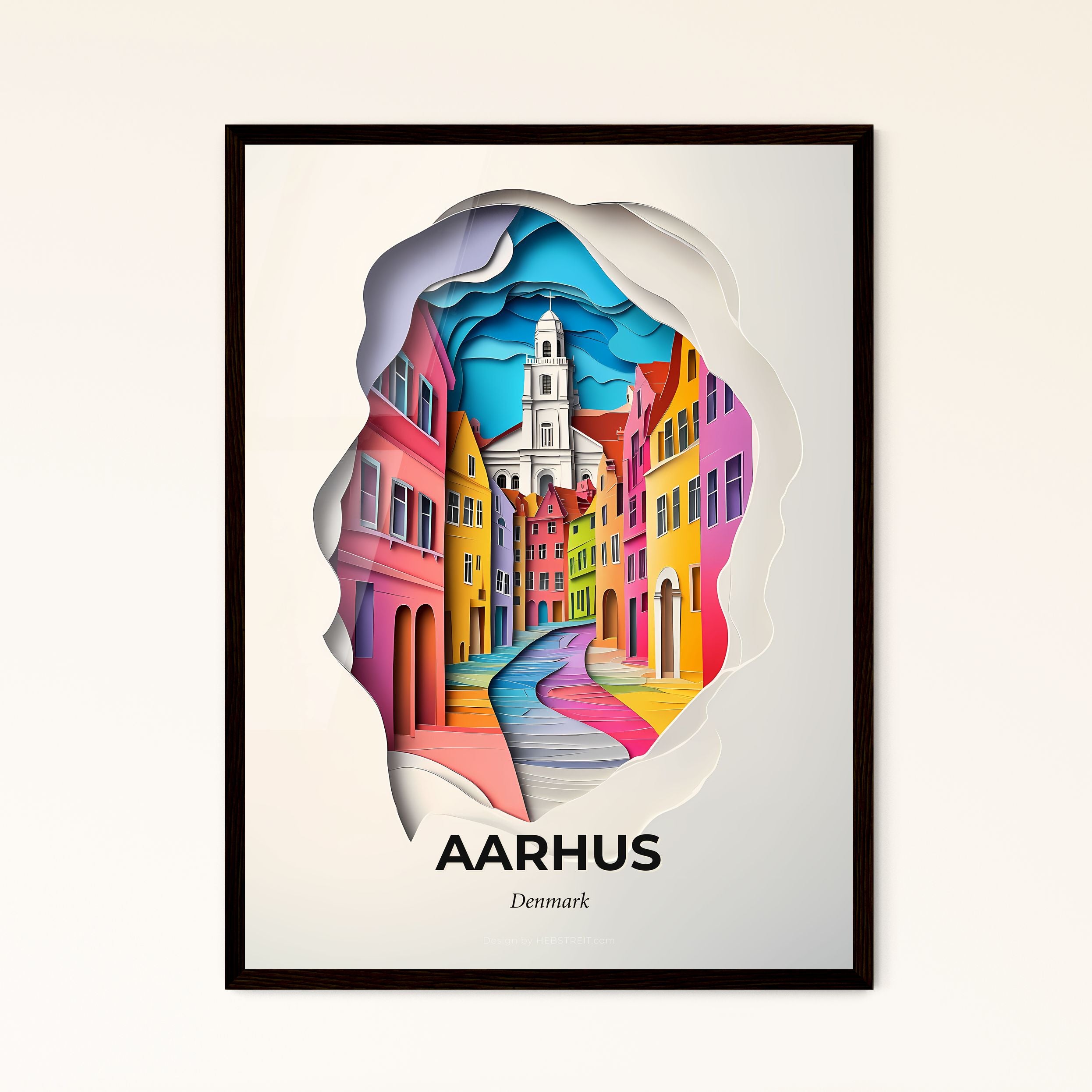 Vivid Aarhus, Denmark Art Print – HEBSTREIT