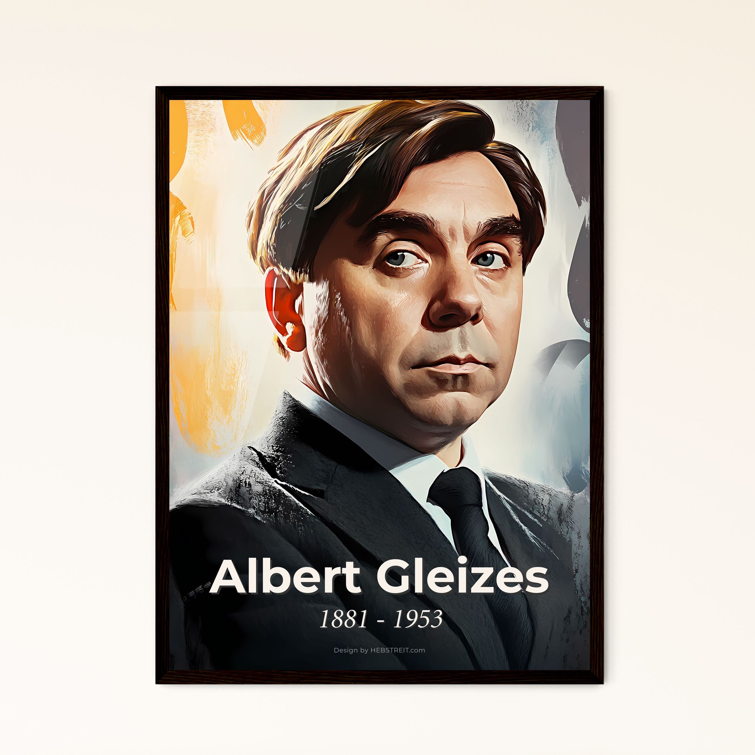 Portrait of Albert Gleizes Framed Print – HEBSTREIT