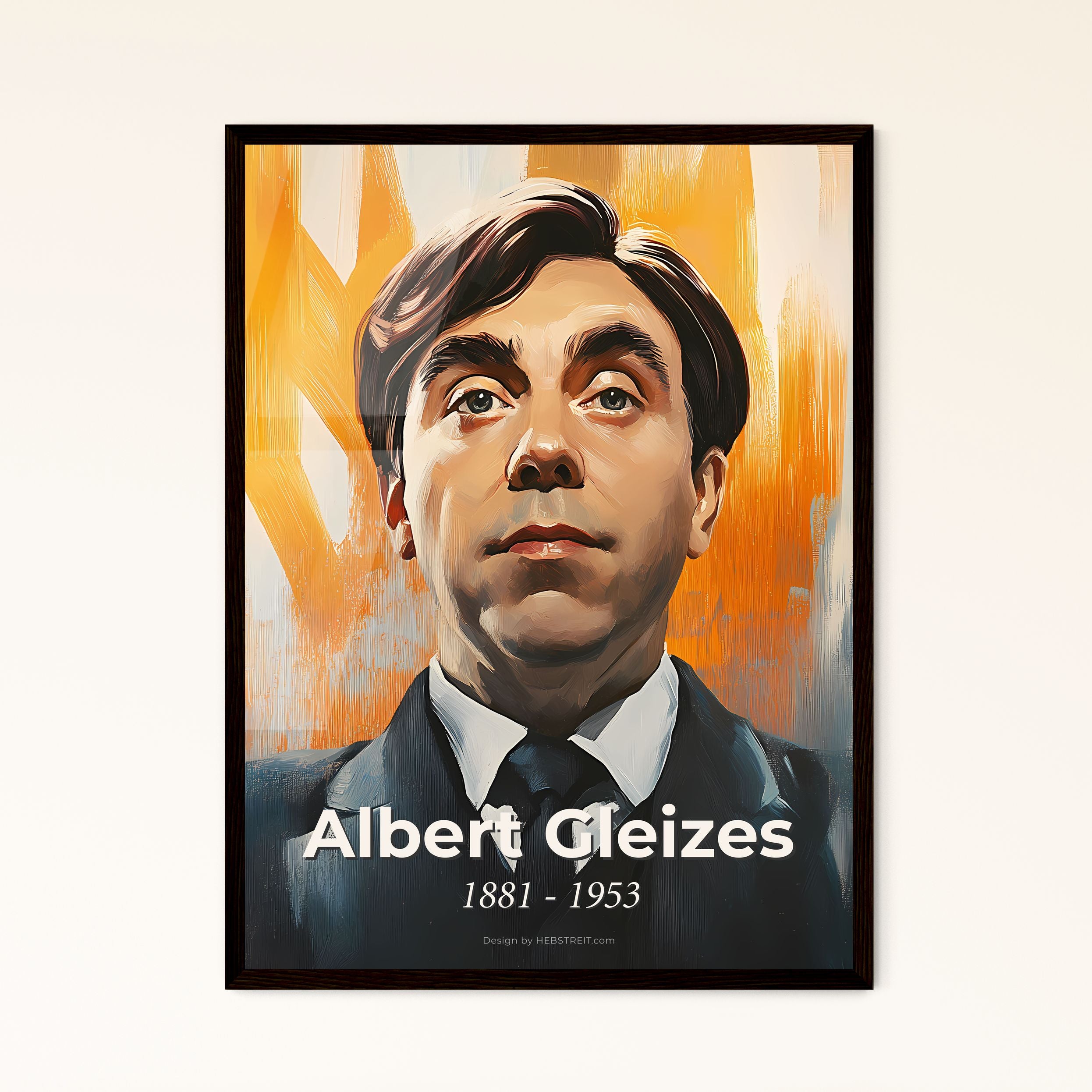 Portrait of Albert Gleizes Framed Print – HEBSTREIT