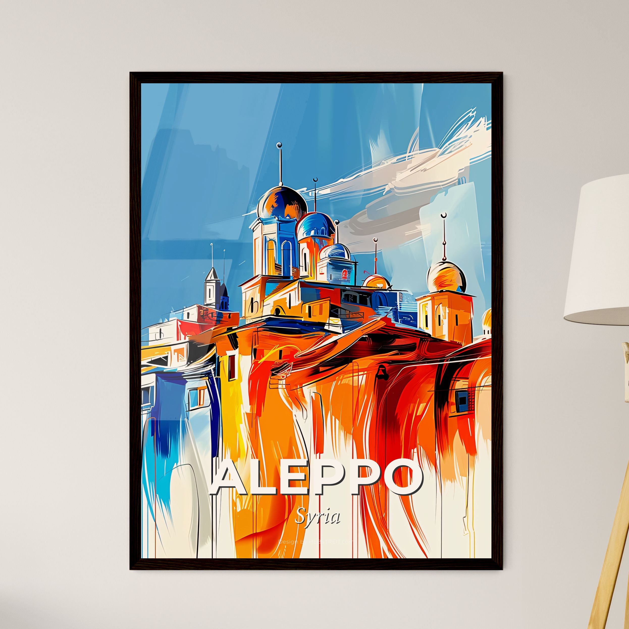Vibrant Aleppo, Syria Painting - Custom Print – HEBSTREIT