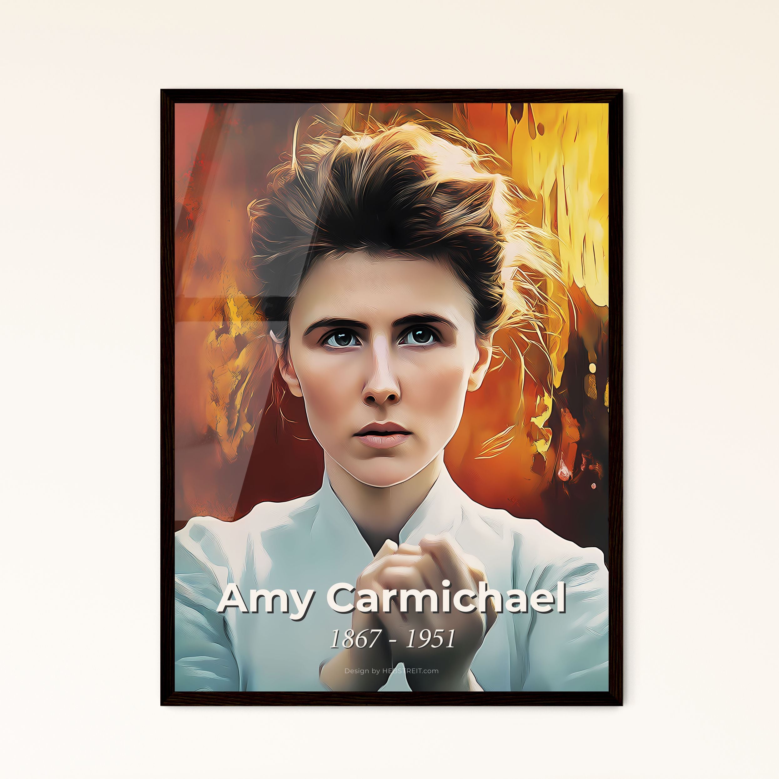 Portrait of Amy Carmichael - Framed Art Print – HEBSTREIT