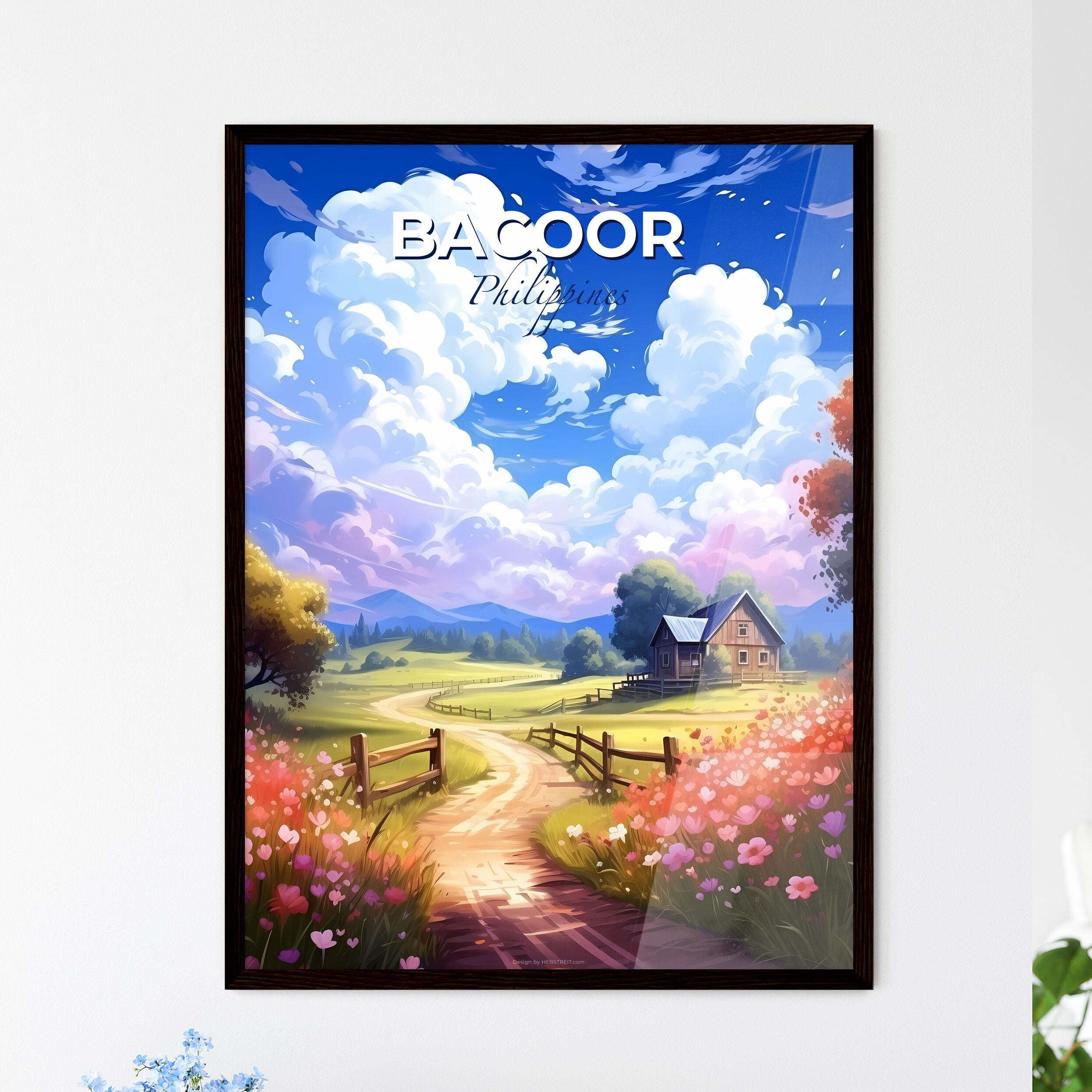 Bacoor Philippines Skyline - a house in a field of flowers | AI Art by ...