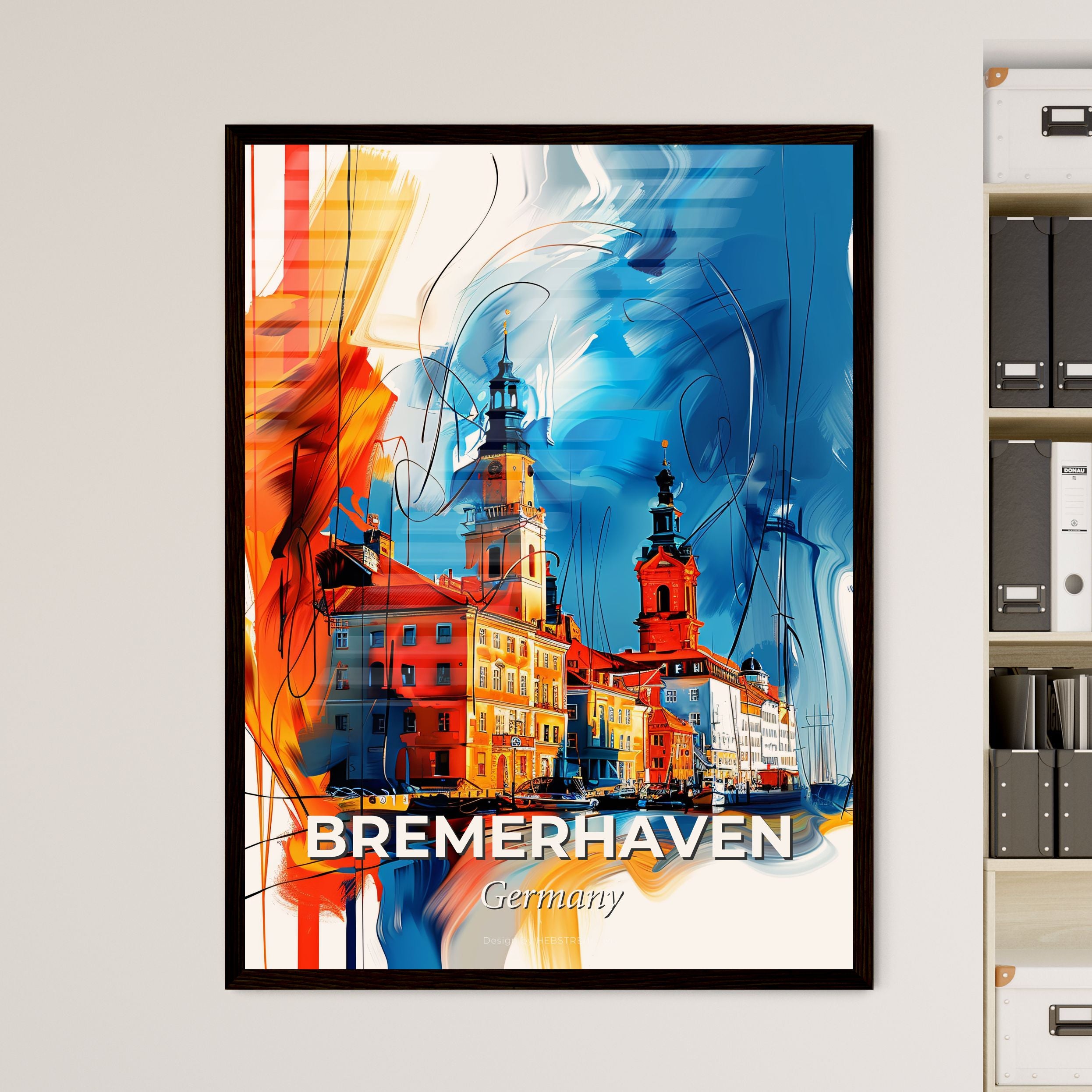 Vibrant Bremerhaven, Germany Painting - Custom Print – HEBSTREIT