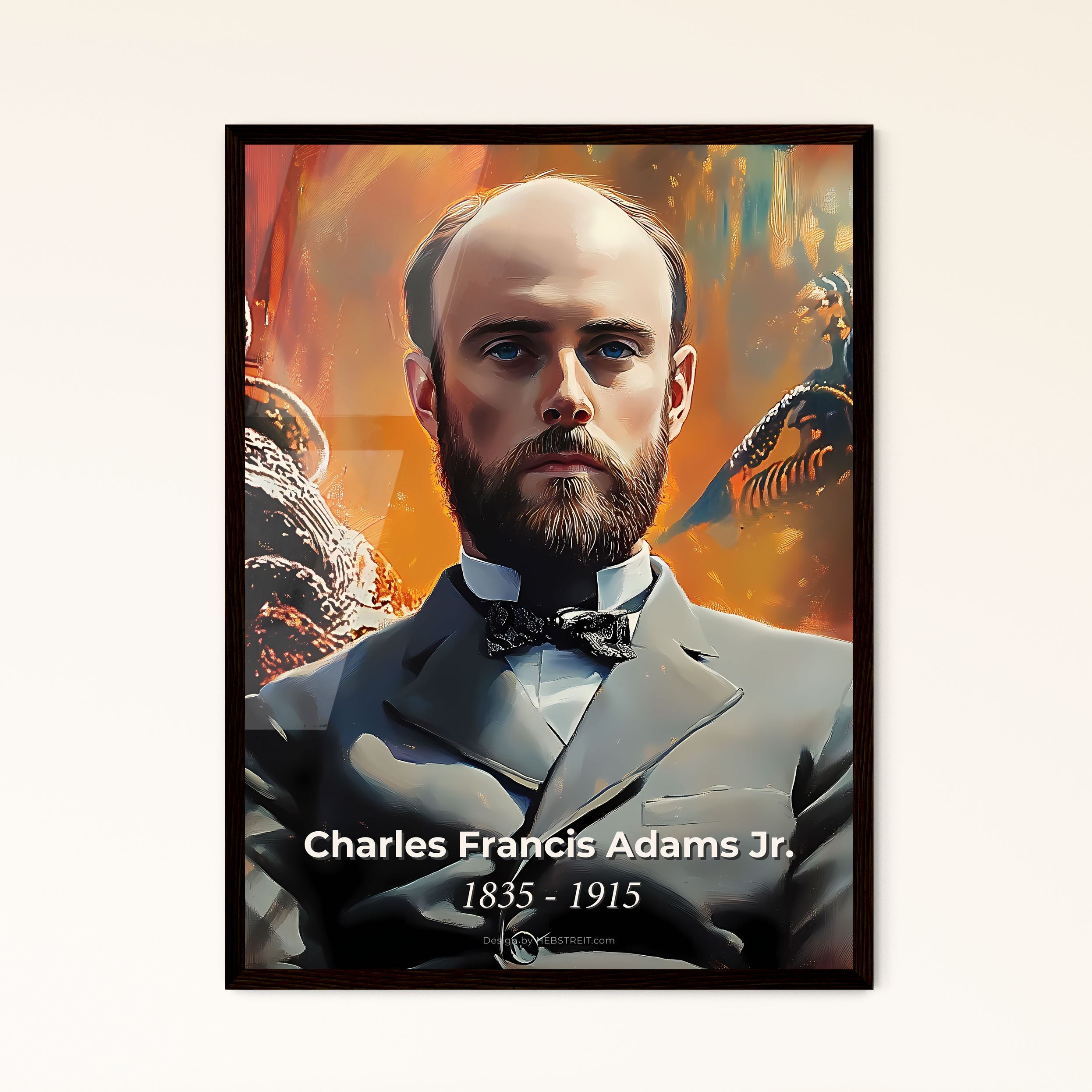 Portrait of Charles Francis Adams Jr. Framed Print – HEBSTREIT