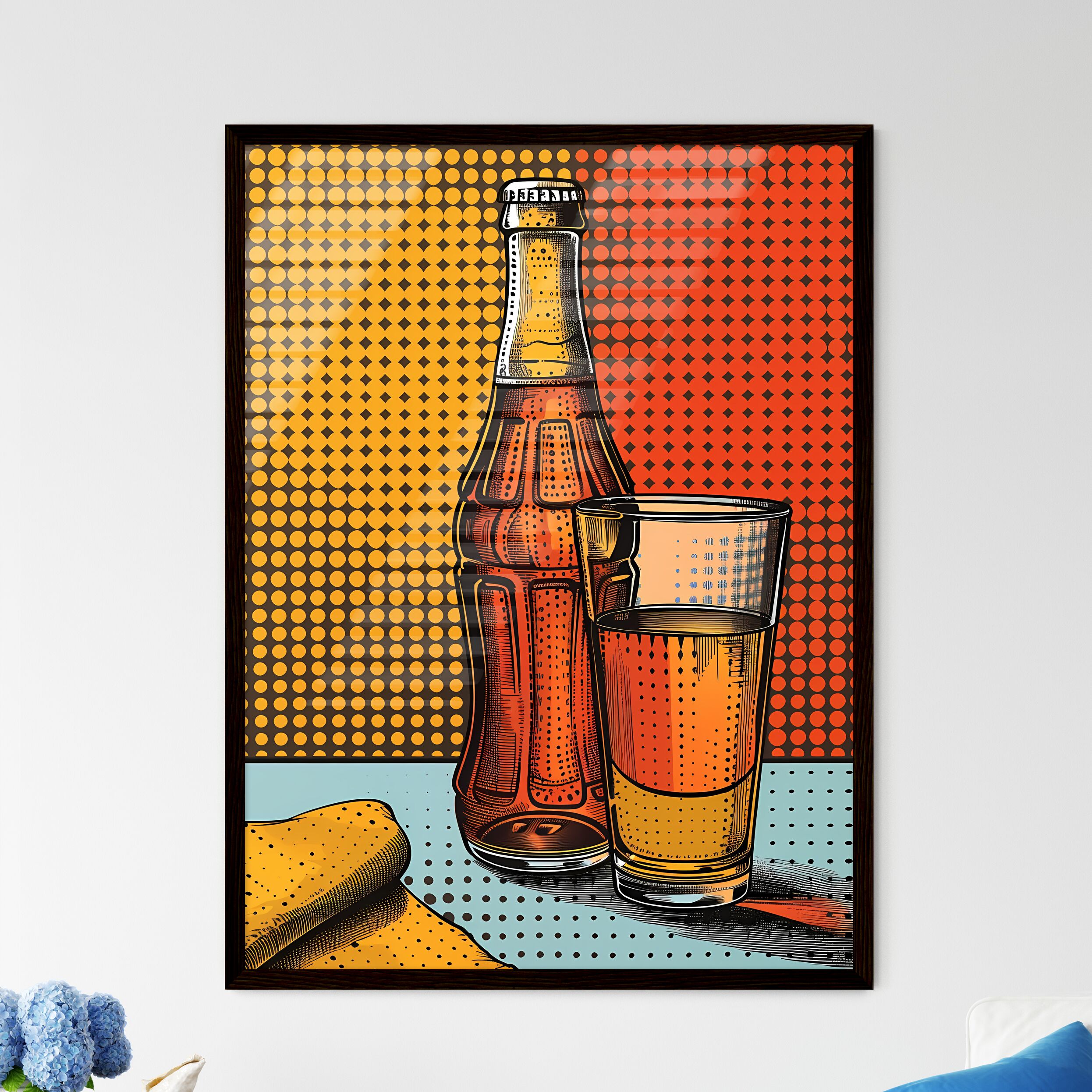 Pop Art Urban Lunch: Dynamic Comic Strip-Inspired Still Life with ...