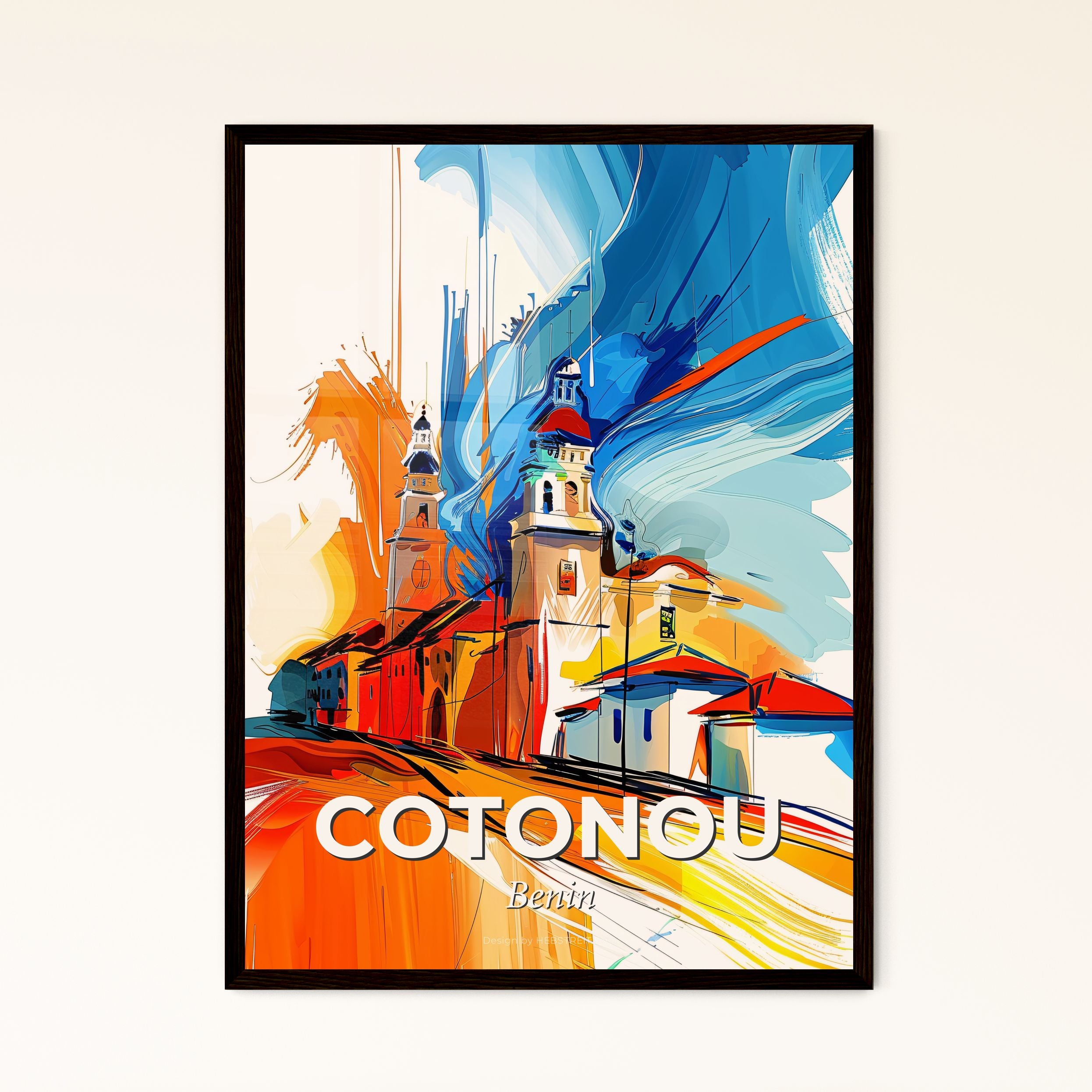 Vibrant Cotonou, Benin Painting - Custom Print – HEBSTREIT