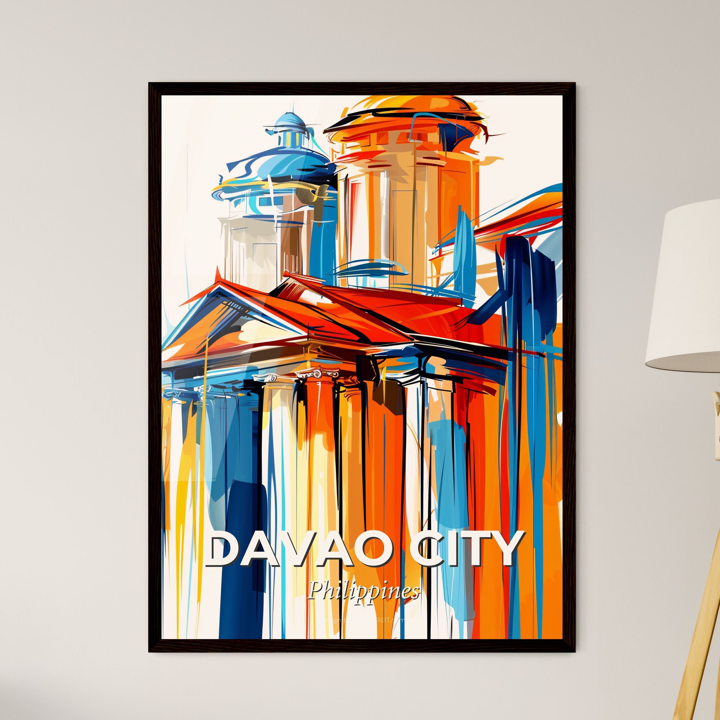 Vibrant Davao City, Philippines Painting - Custom Print – HEBSTREIT