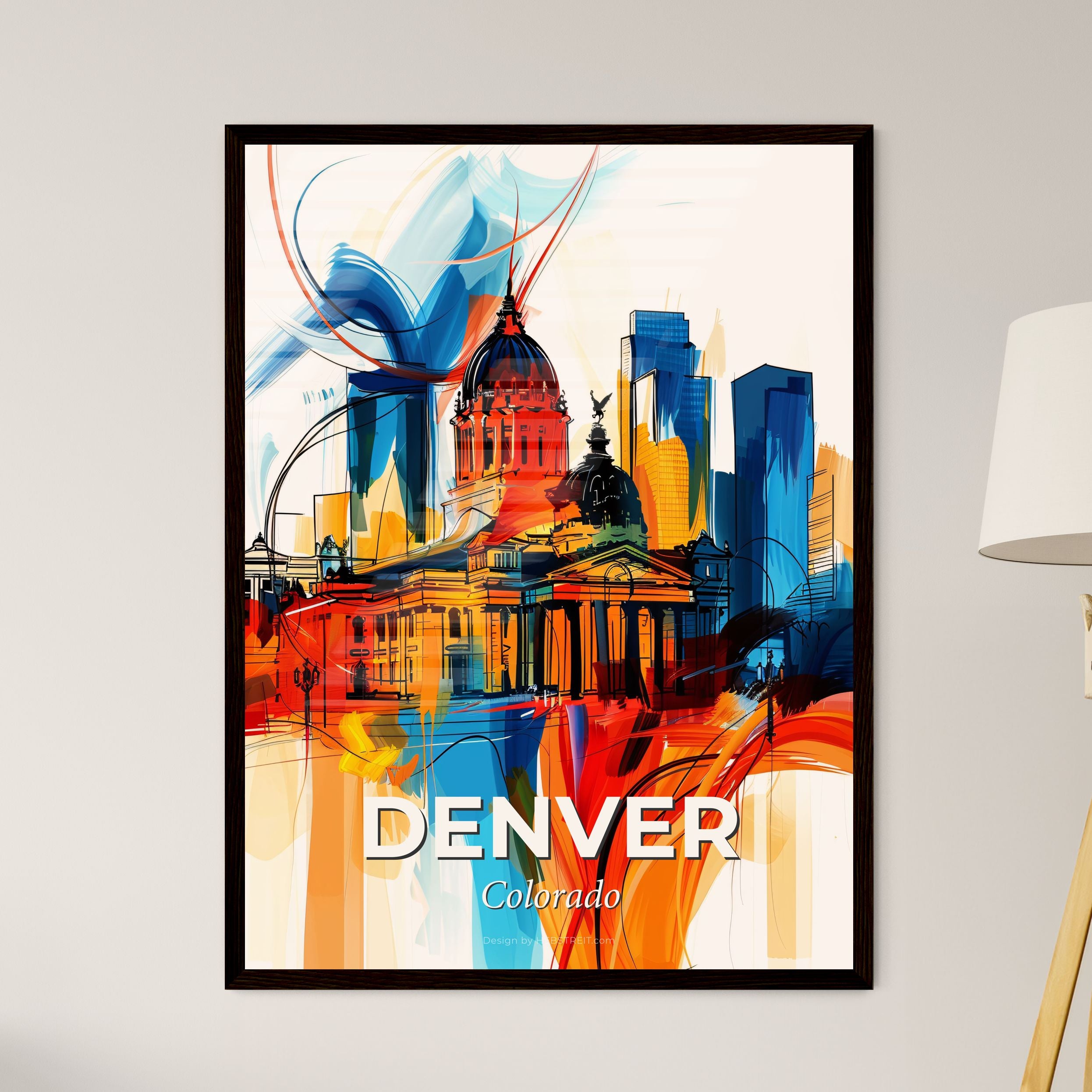 Vibrant Denver, Colorado Painting - Custom Print – HEBSTREIT