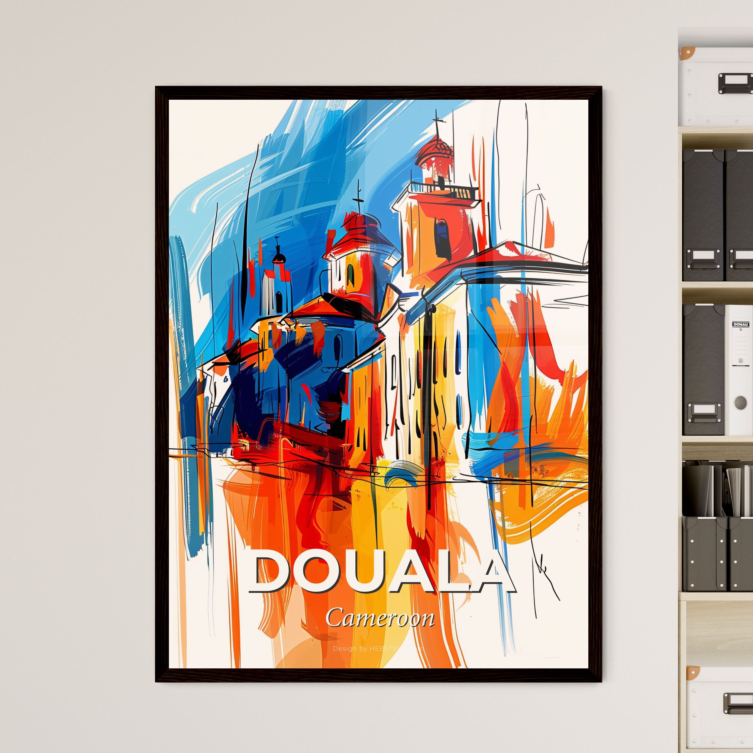 Vibrant Douala, Cameroon Painting - Custom Print – HEBSTREIT