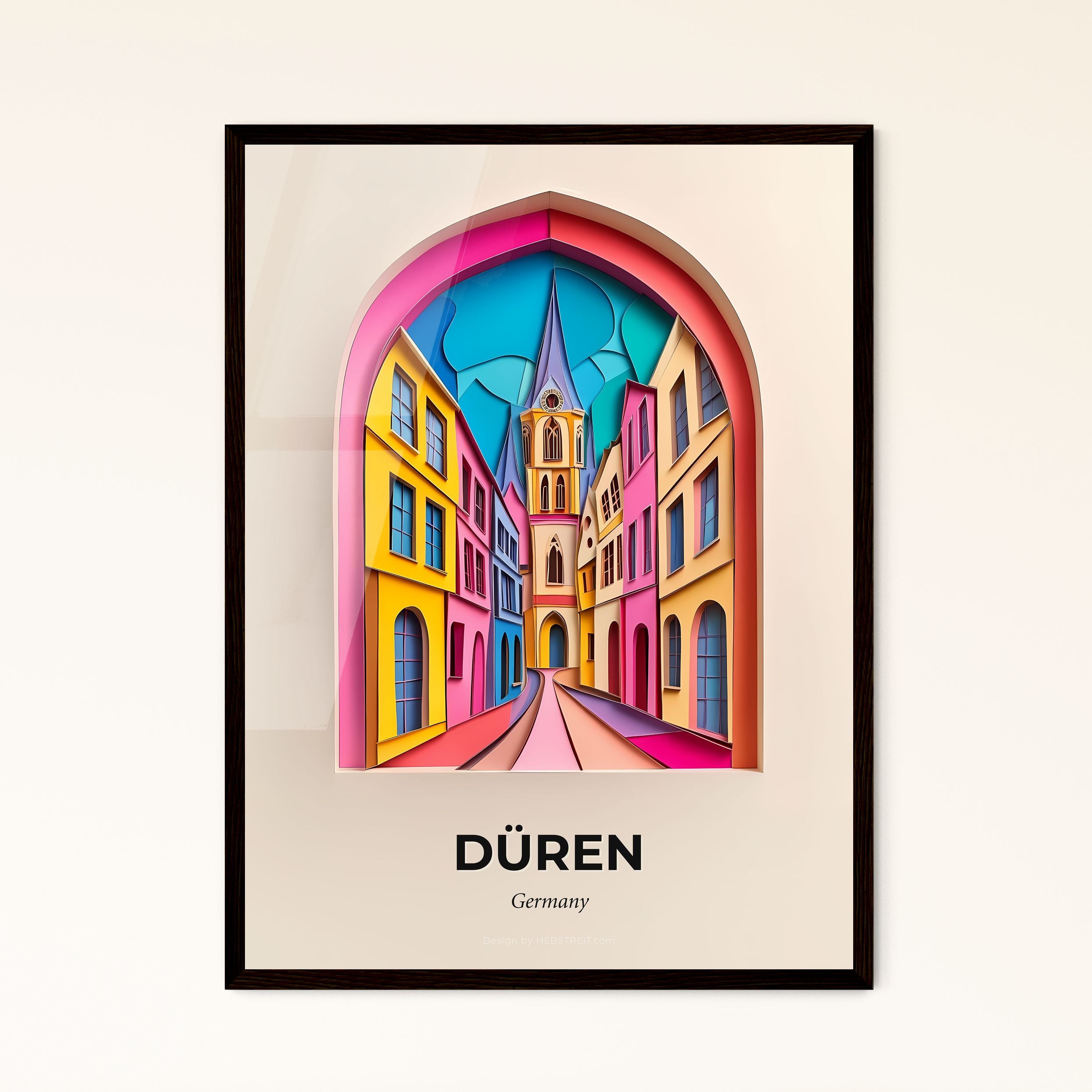 Vivid Duren, Germany Art Print – HEBSTREIT