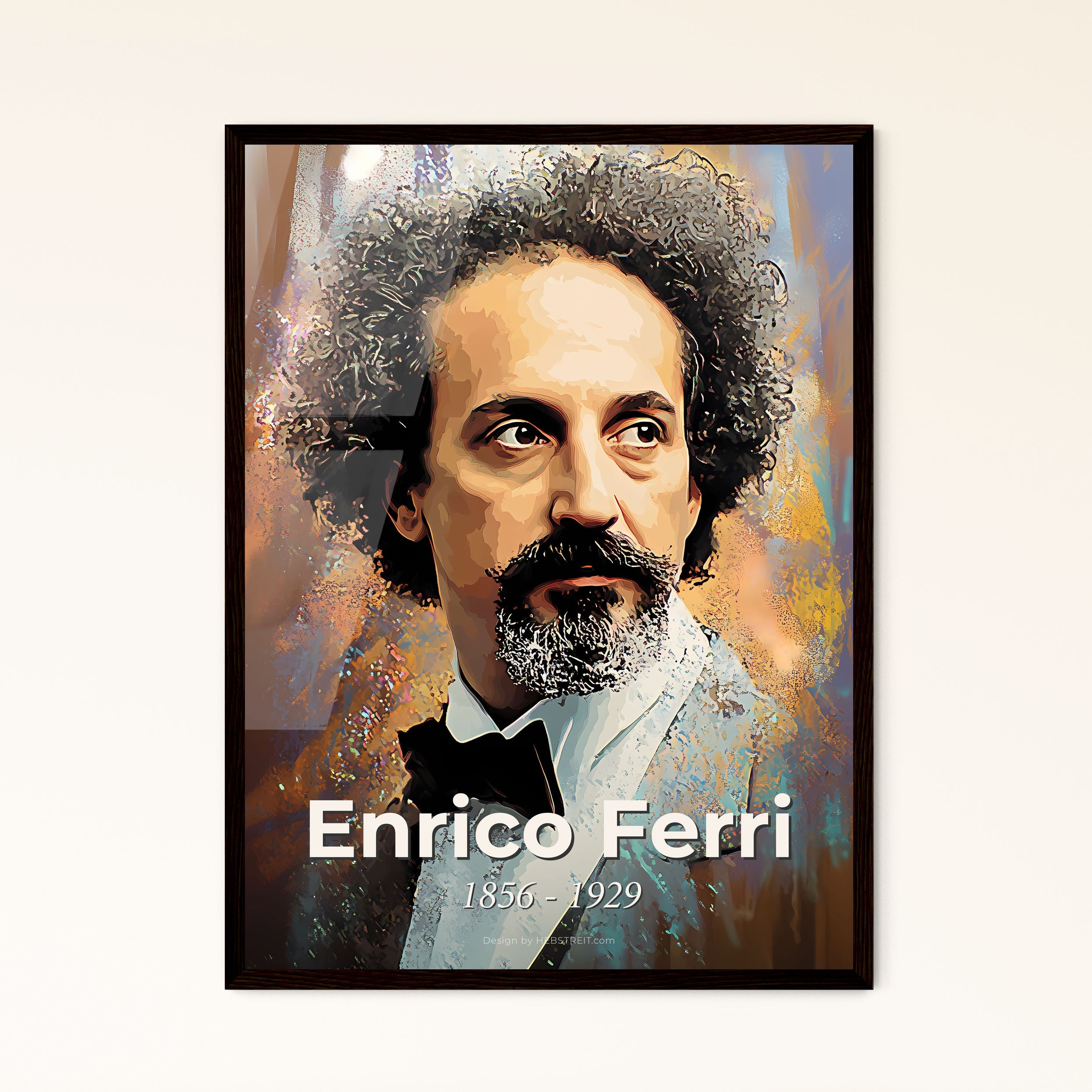 Portrait of Enrico Ferri Framed Print – HEBSTREIT