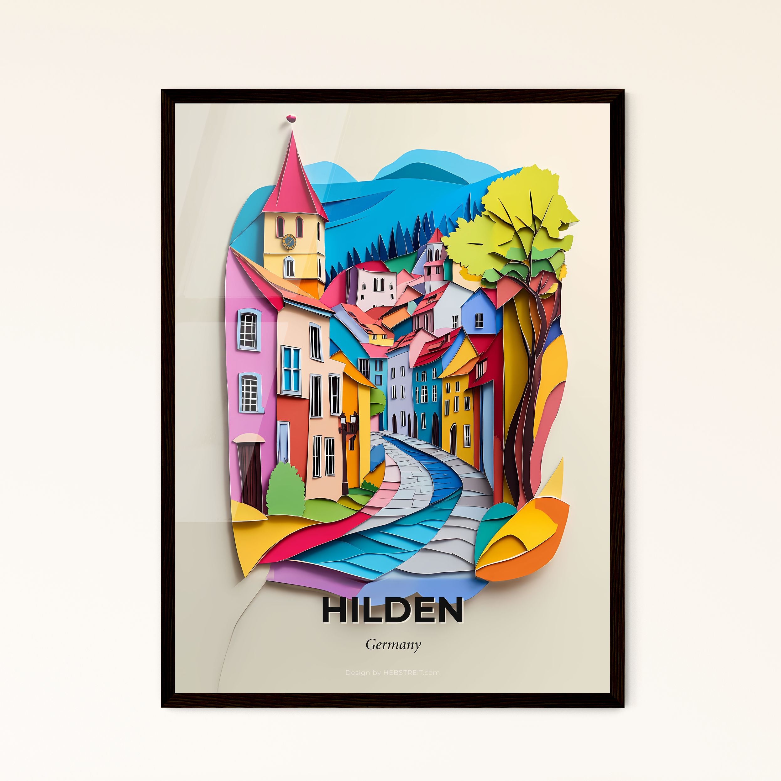 Vivid Hilden, Germany Art Print – HEBSTREIT