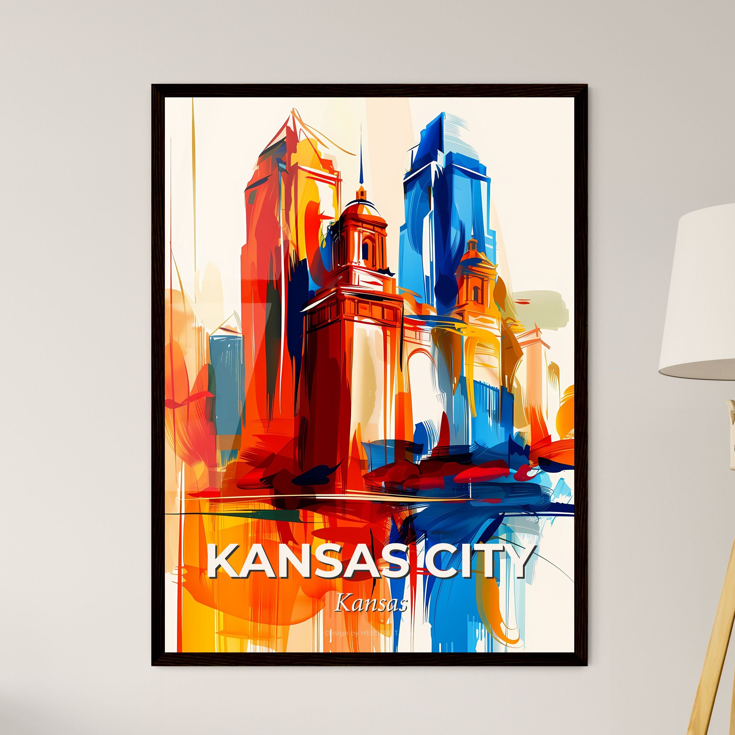 Vibrant Kansas City, Kansas Painting - Custom Print – HEBSTREIT