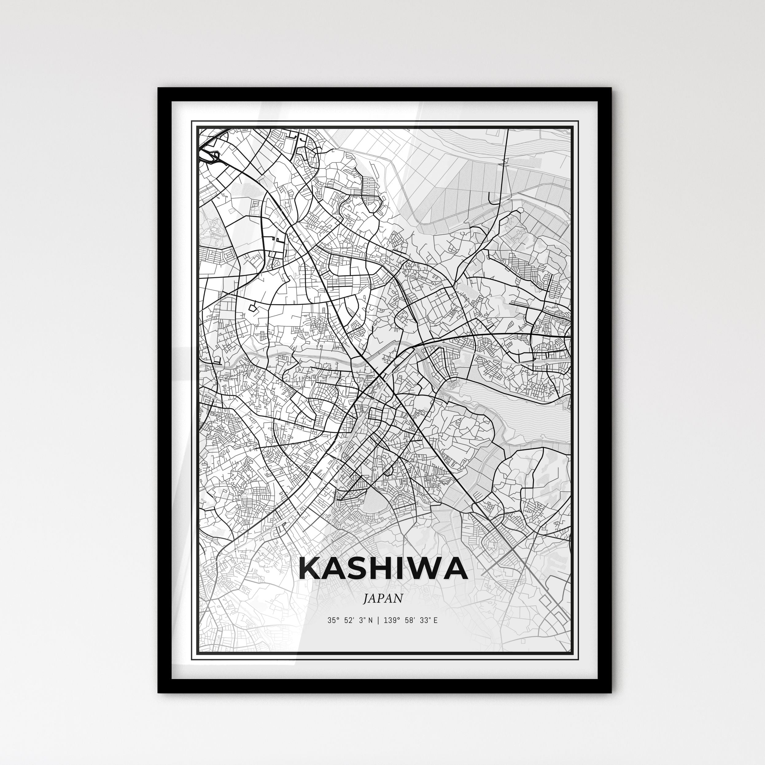 Kashiwa Japan Scandinavian Style City Map – HEBSTREIT