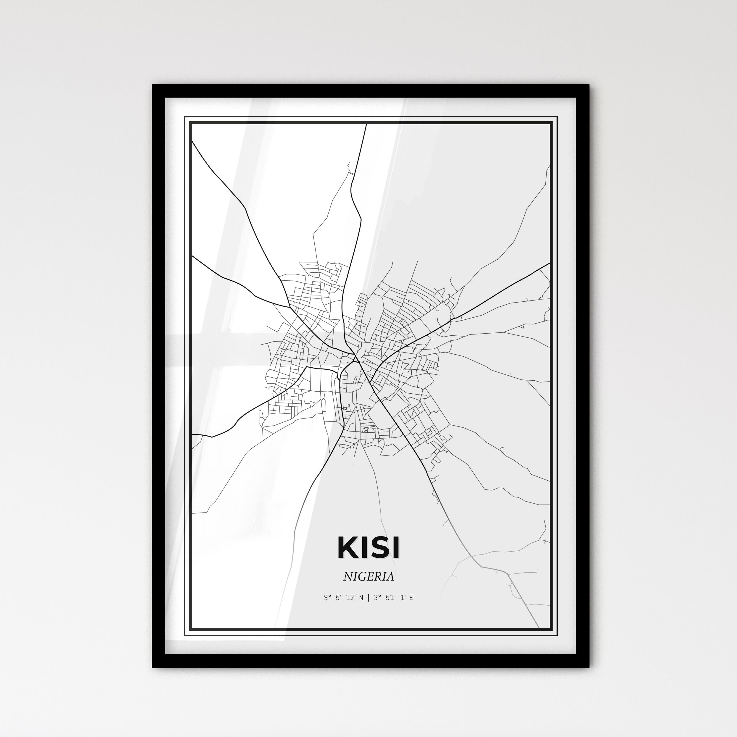Kisi Nigeria Scandinavian Style City Map – HEBSTREIT