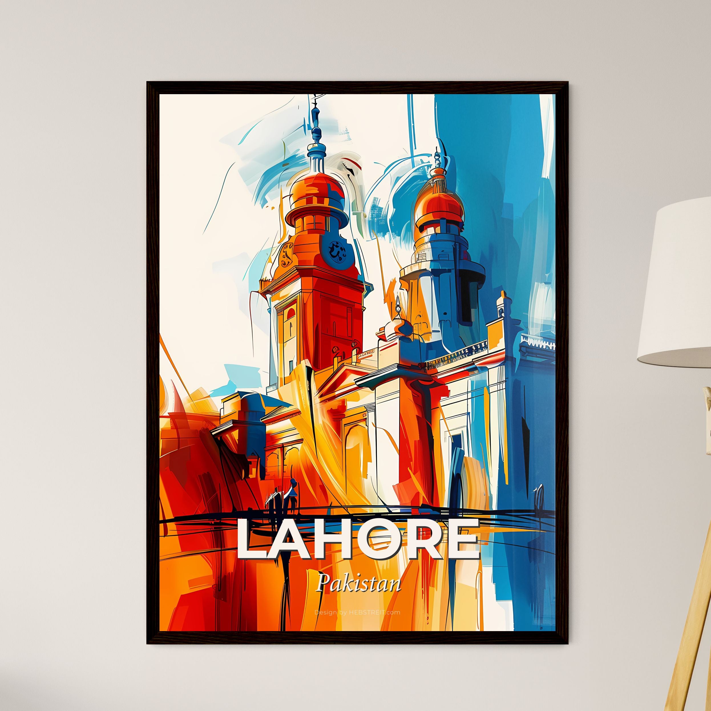 Vibrant Lahore, Pakistan Painting - Custom Print – HEBSTREIT