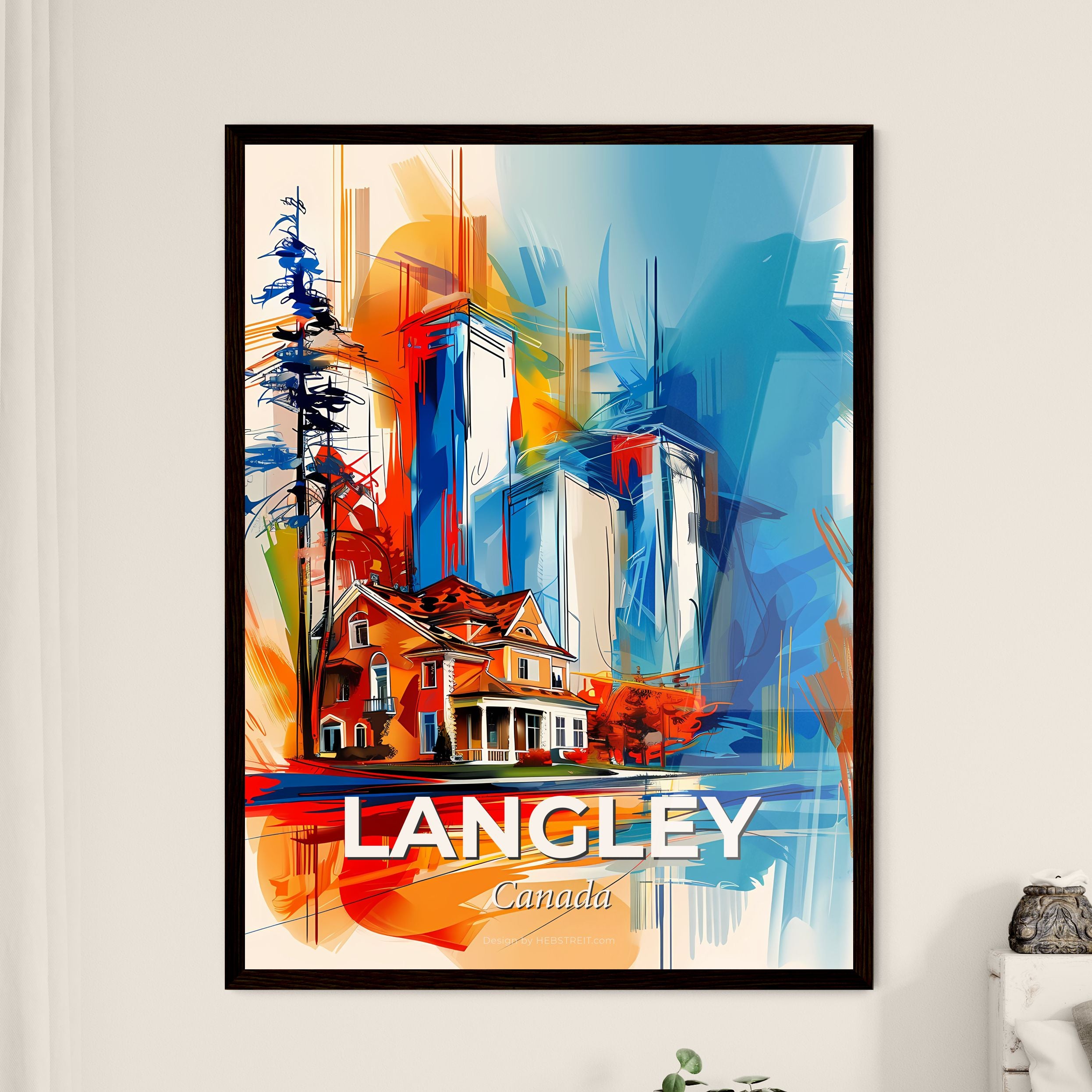 Vibrant Langley, Canada Painting - Custom Print – HEBSTREIT