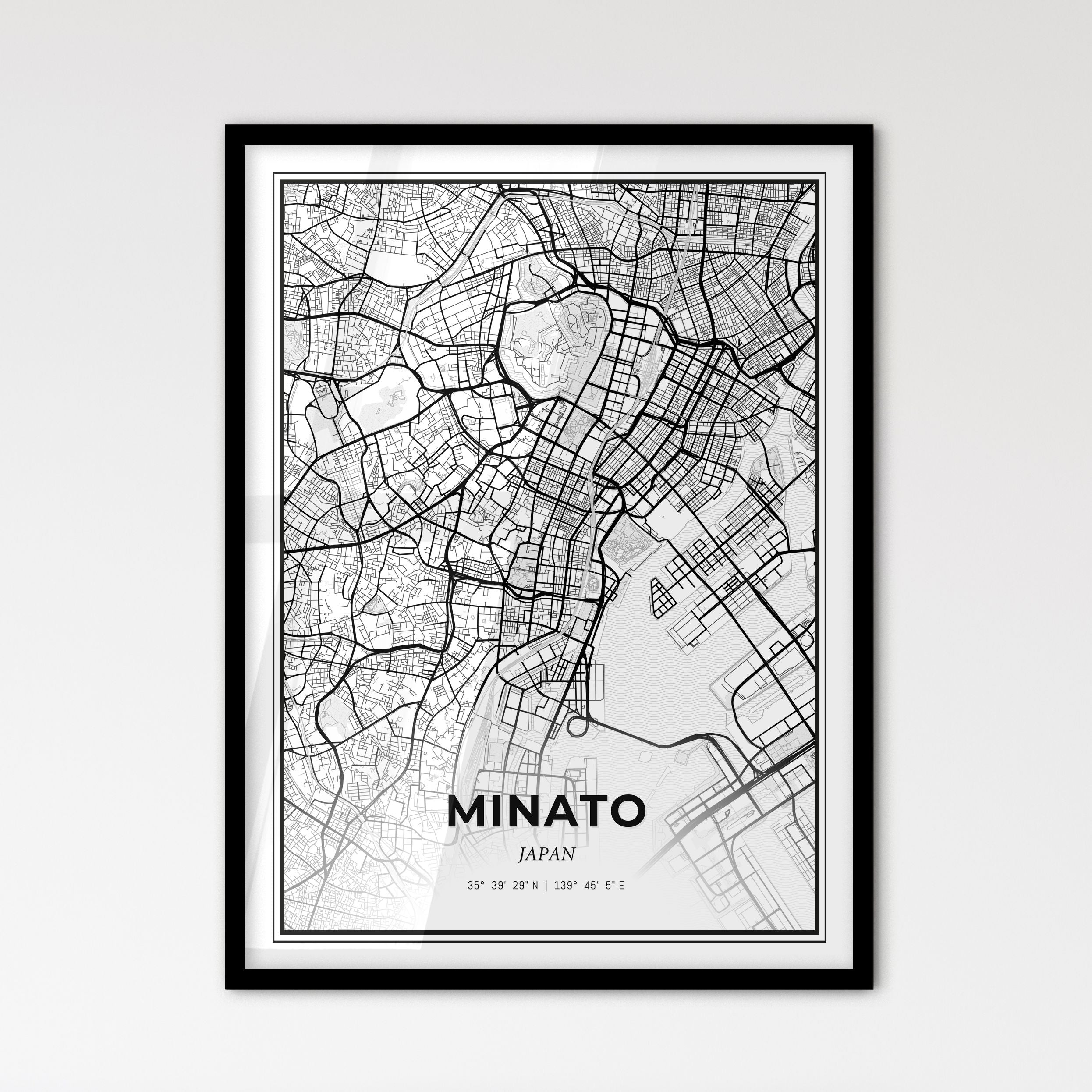 Minato Japan Scandinavian Style City Map – HEBSTREIT