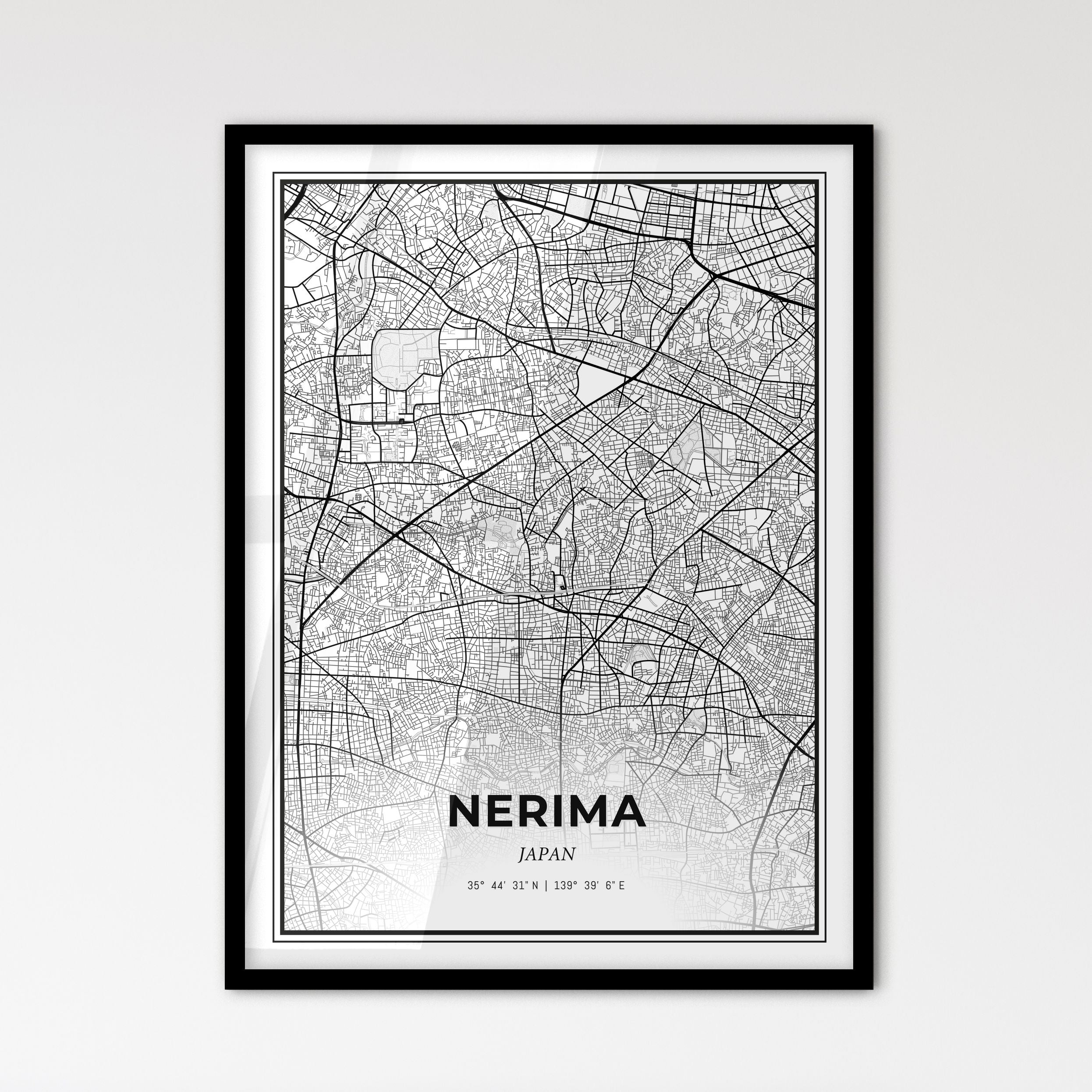 Nerima Japan Scandinavian Style City Map – HEBSTREIT