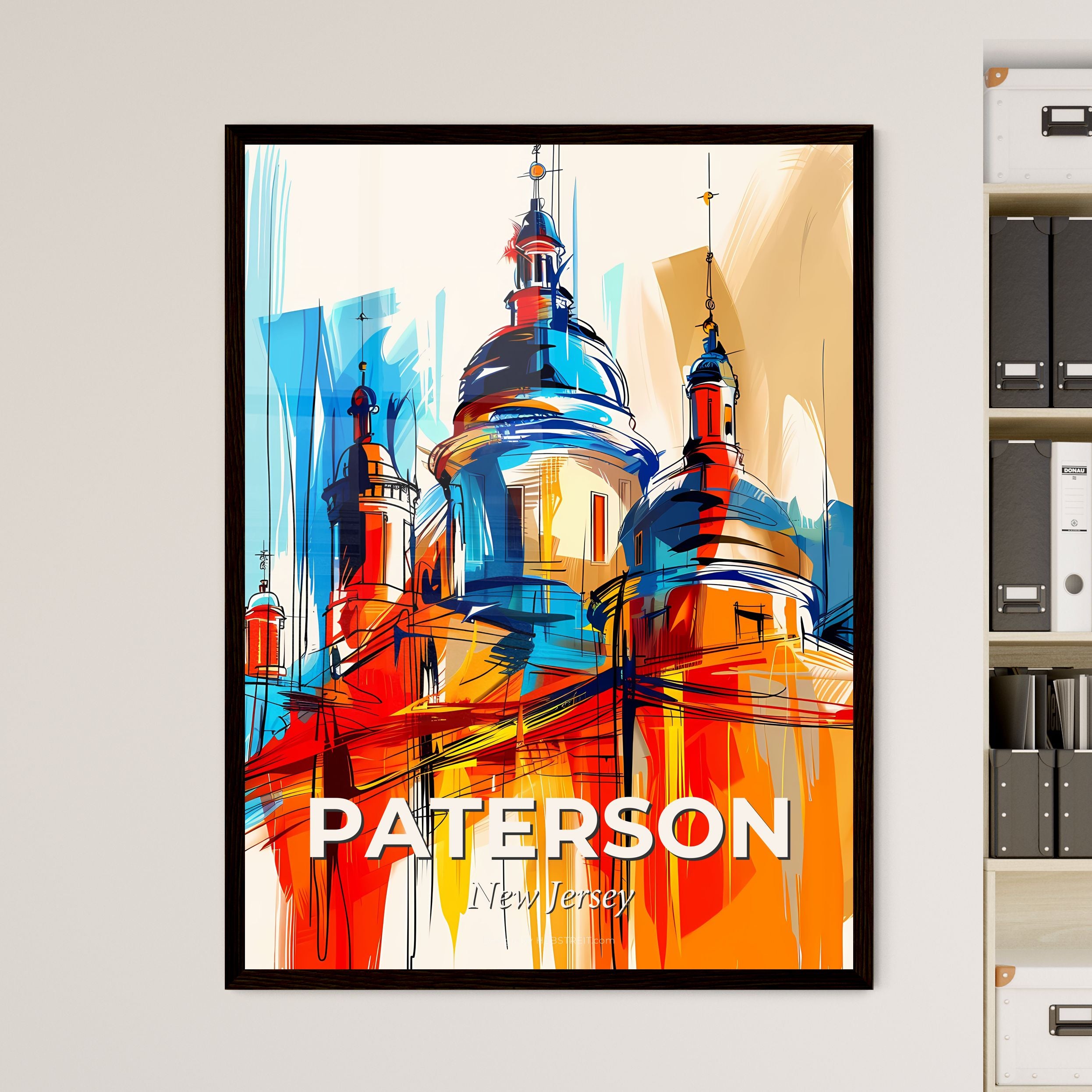 Vibrant Paterson, New Jersey Painting - Custom Print – HEBSTREIT