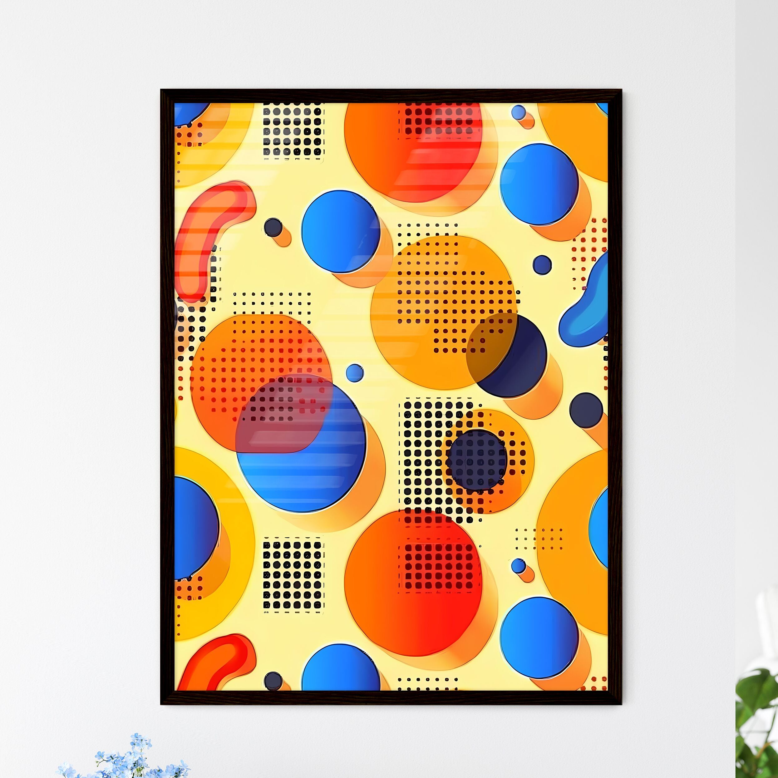 Colorful Retro Art Background - Framed Art Print – HEBSTREIT