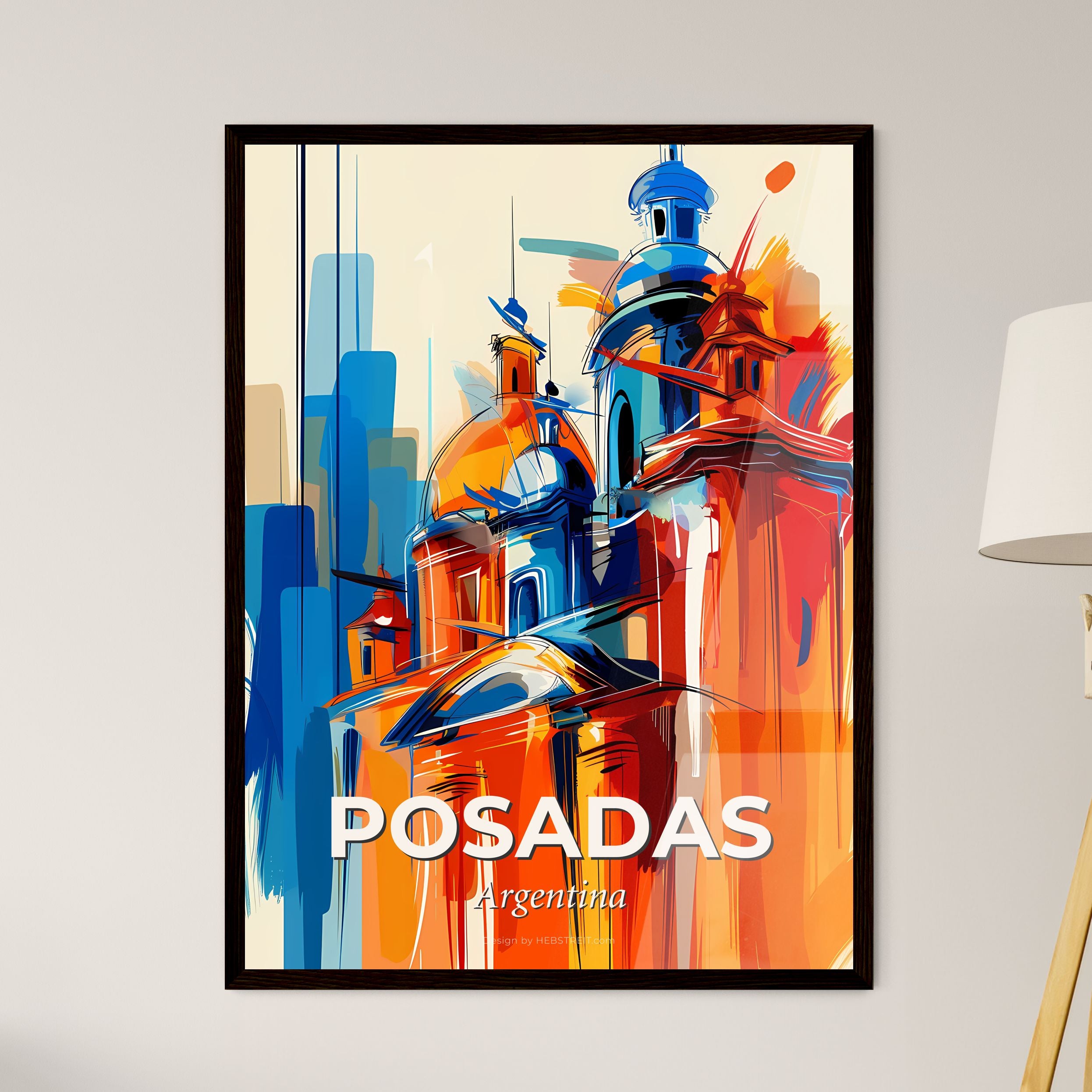 Vibrant Posadas, Argentina Painting - Custom Print – HEBSTREIT