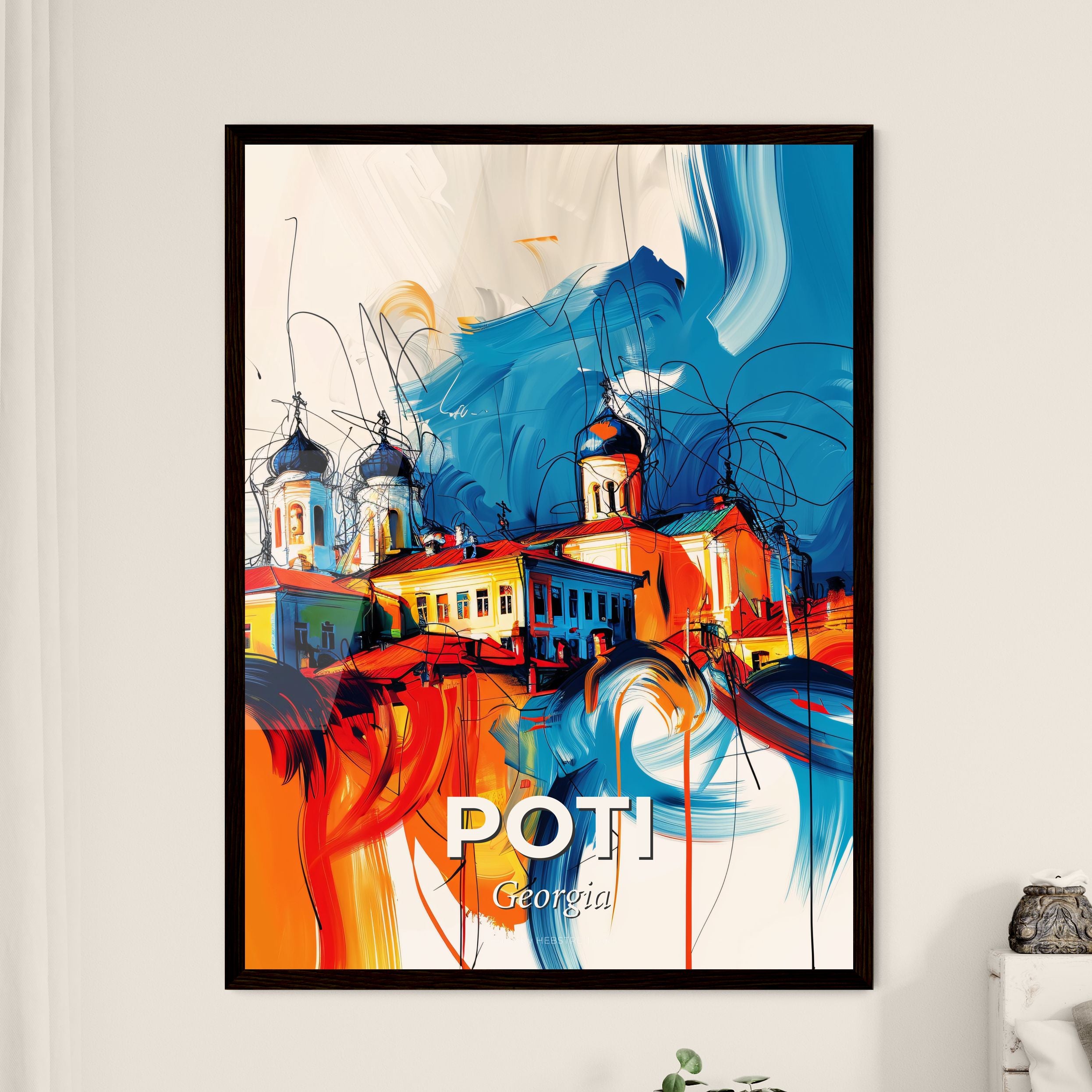 Vibrant Poti, Georgia Painting - Custom Print – HEBSTREIT