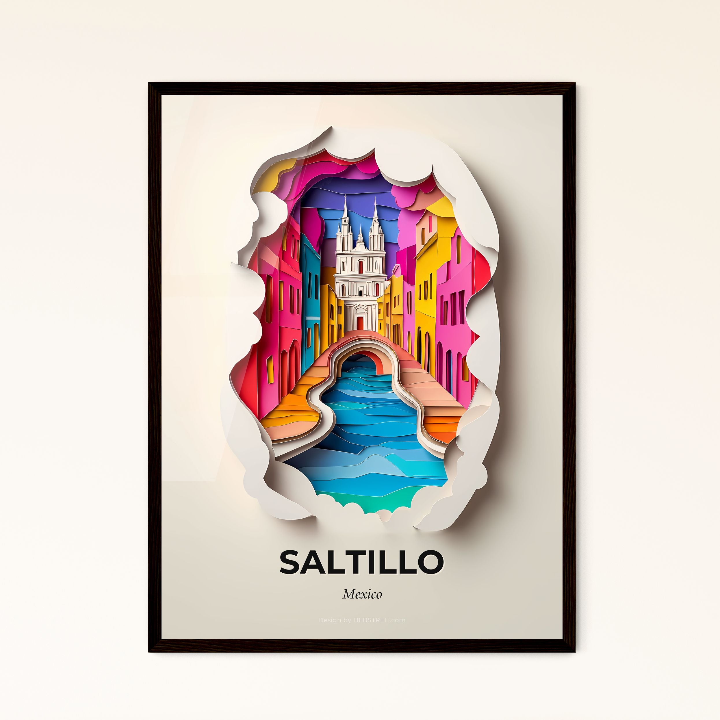 Vivid Saltillo, Mexico Art Print – HEBSTREIT