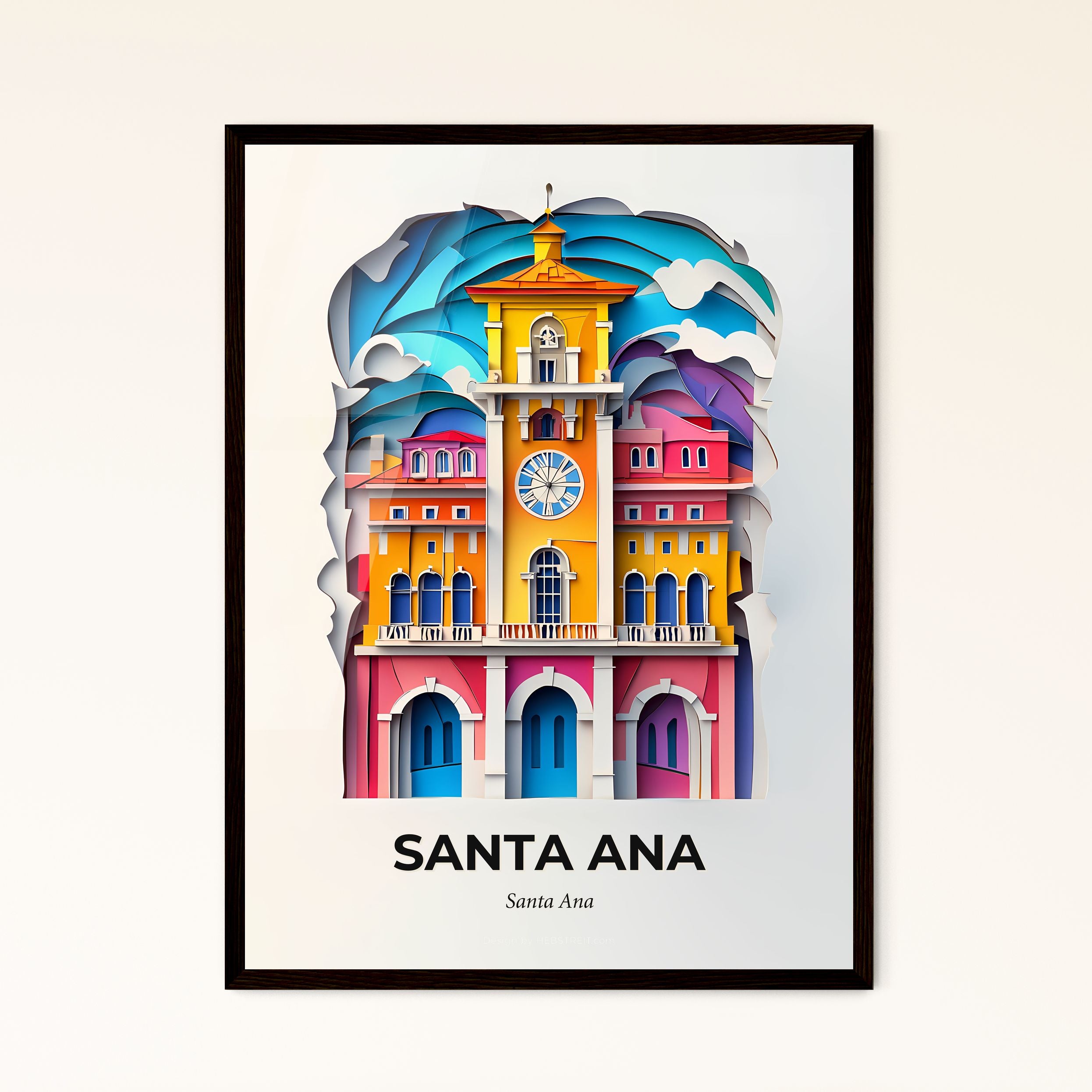 Vivid Santa Ana, Santa Ana Art Print – HEBSTREIT
