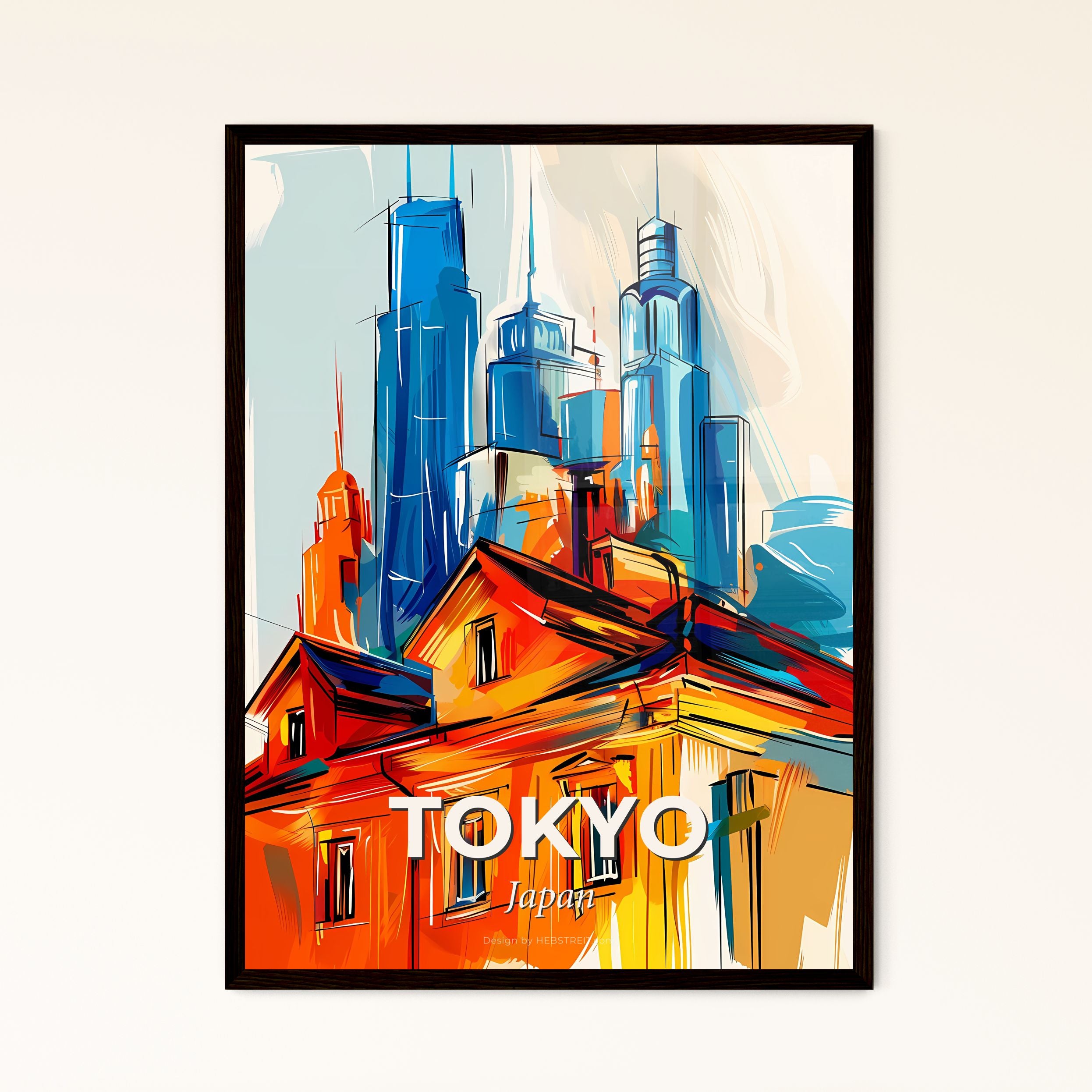 Vibrant Tokyo, Japan Painting - Custom Print – HEBSTREIT