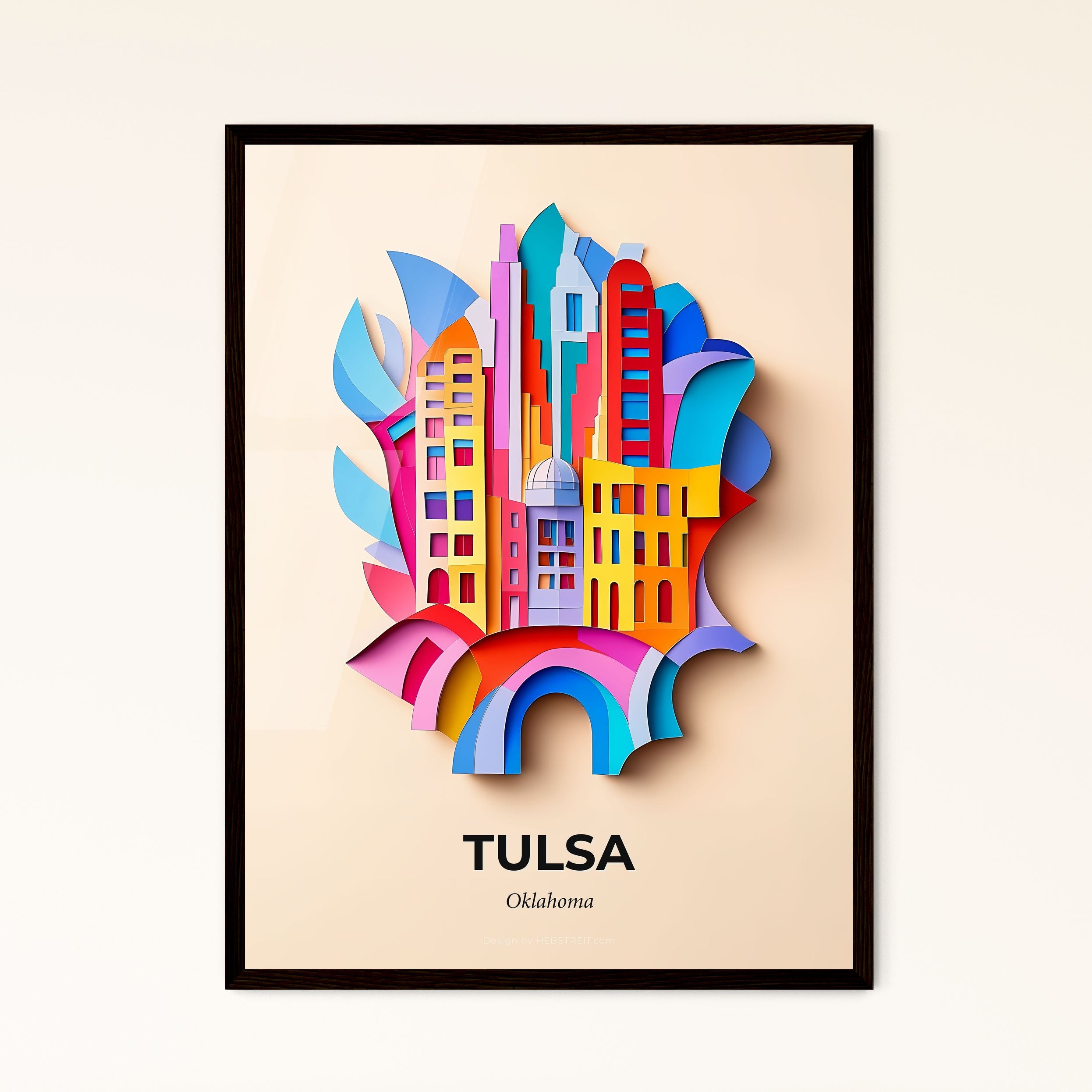 Vivid Tulsa, Oklahoma Art Print – HEBSTREIT