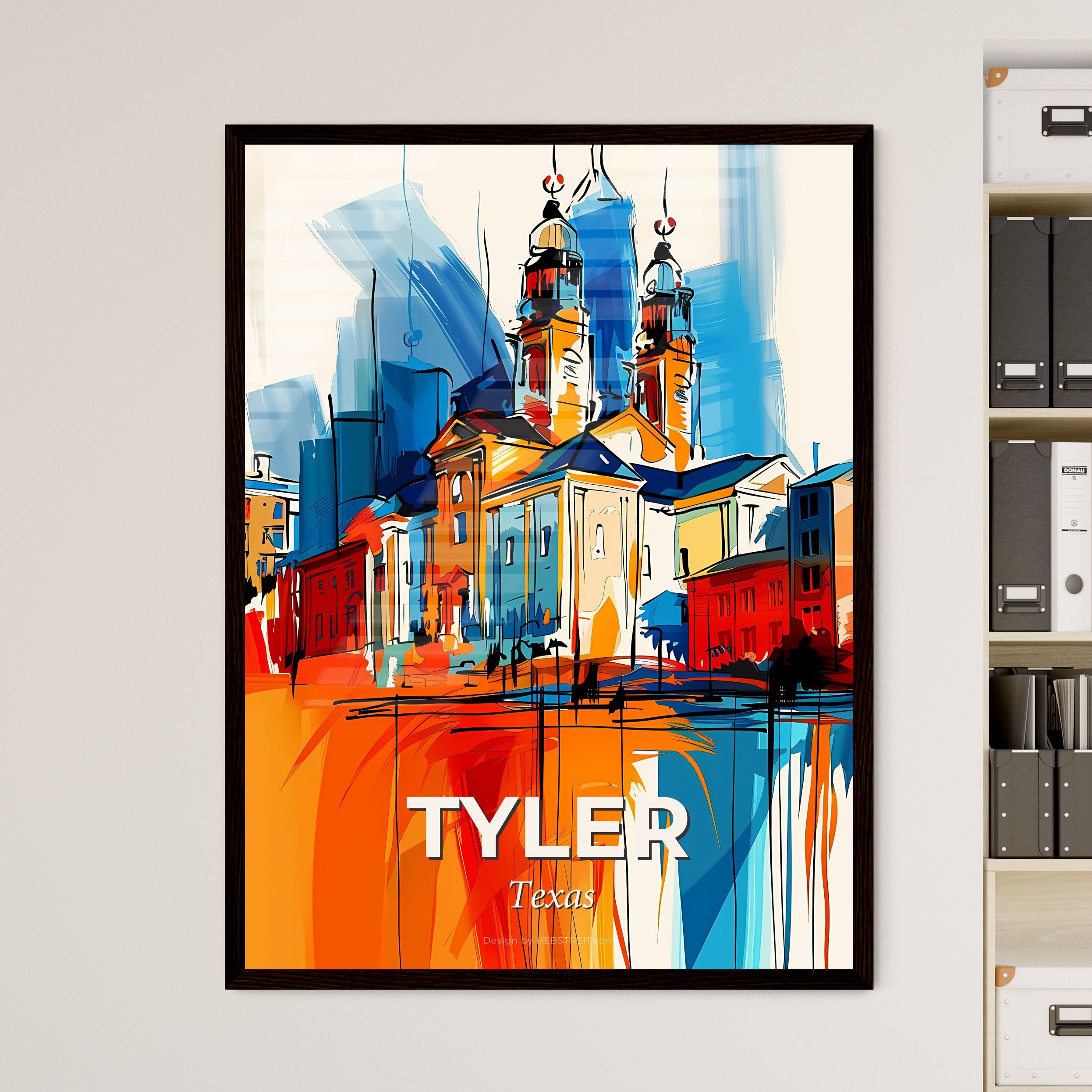 Vibrant Tyler, Texas Painting - Custom Print – HEBSTREIT