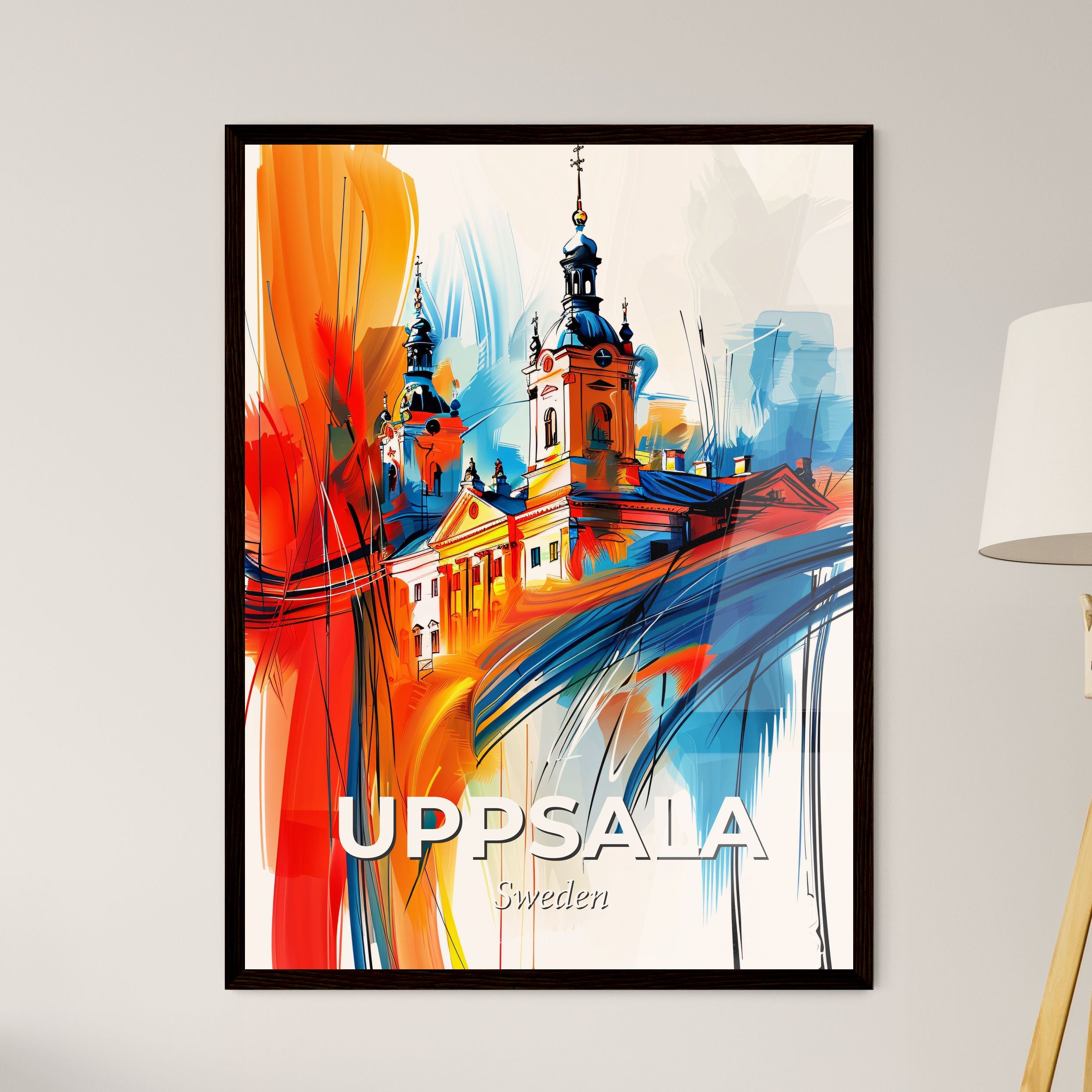 Vibrant Uppsala, Sweden Painting - Custom Print – HEBSTREIT