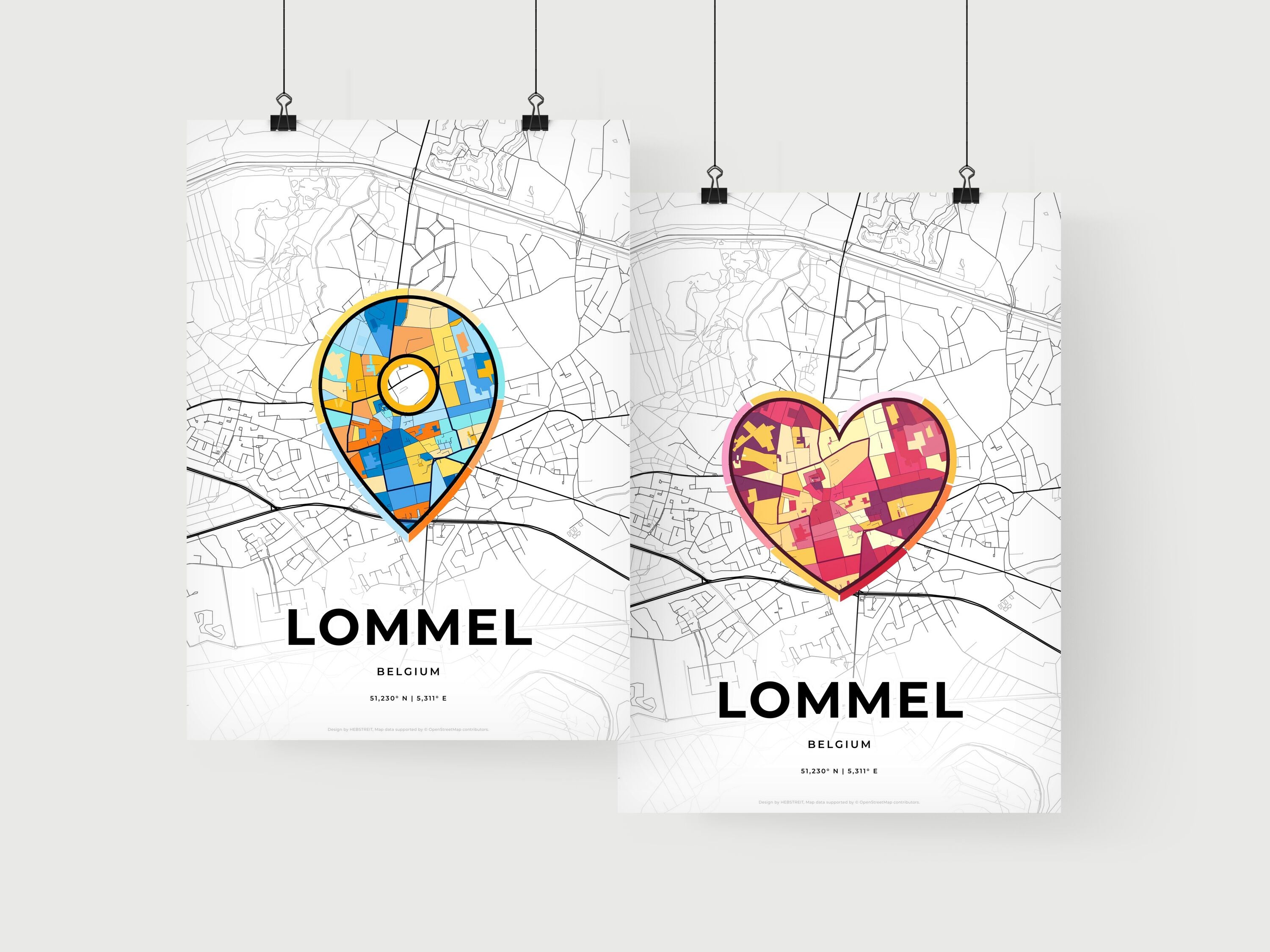 Lommel Belgium Art Map – HEBSTREIT