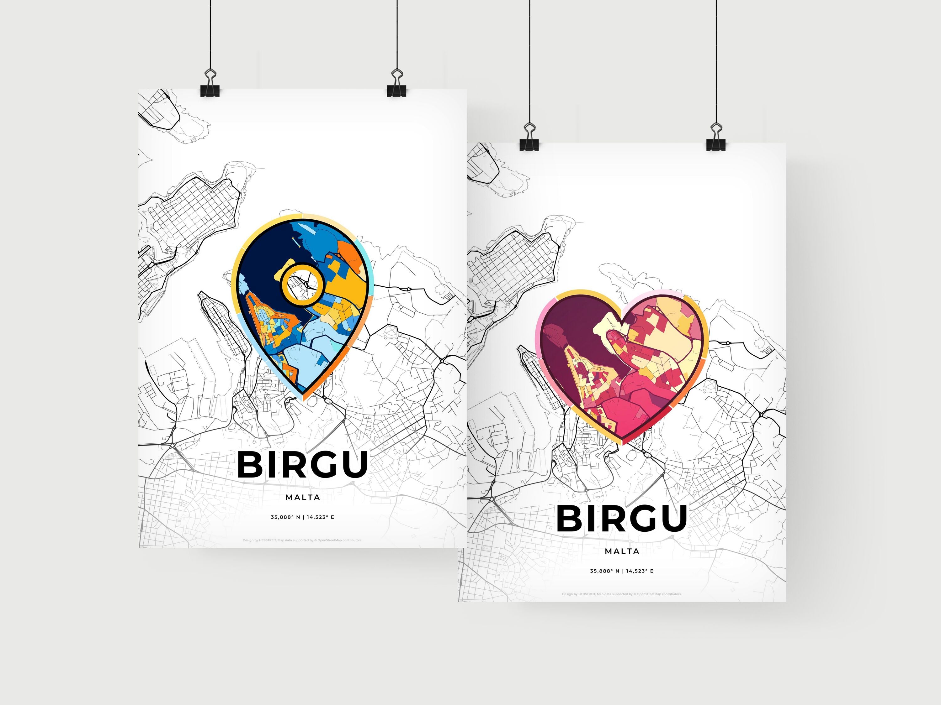 Birgu Malta Art Map – HEBSTREIT