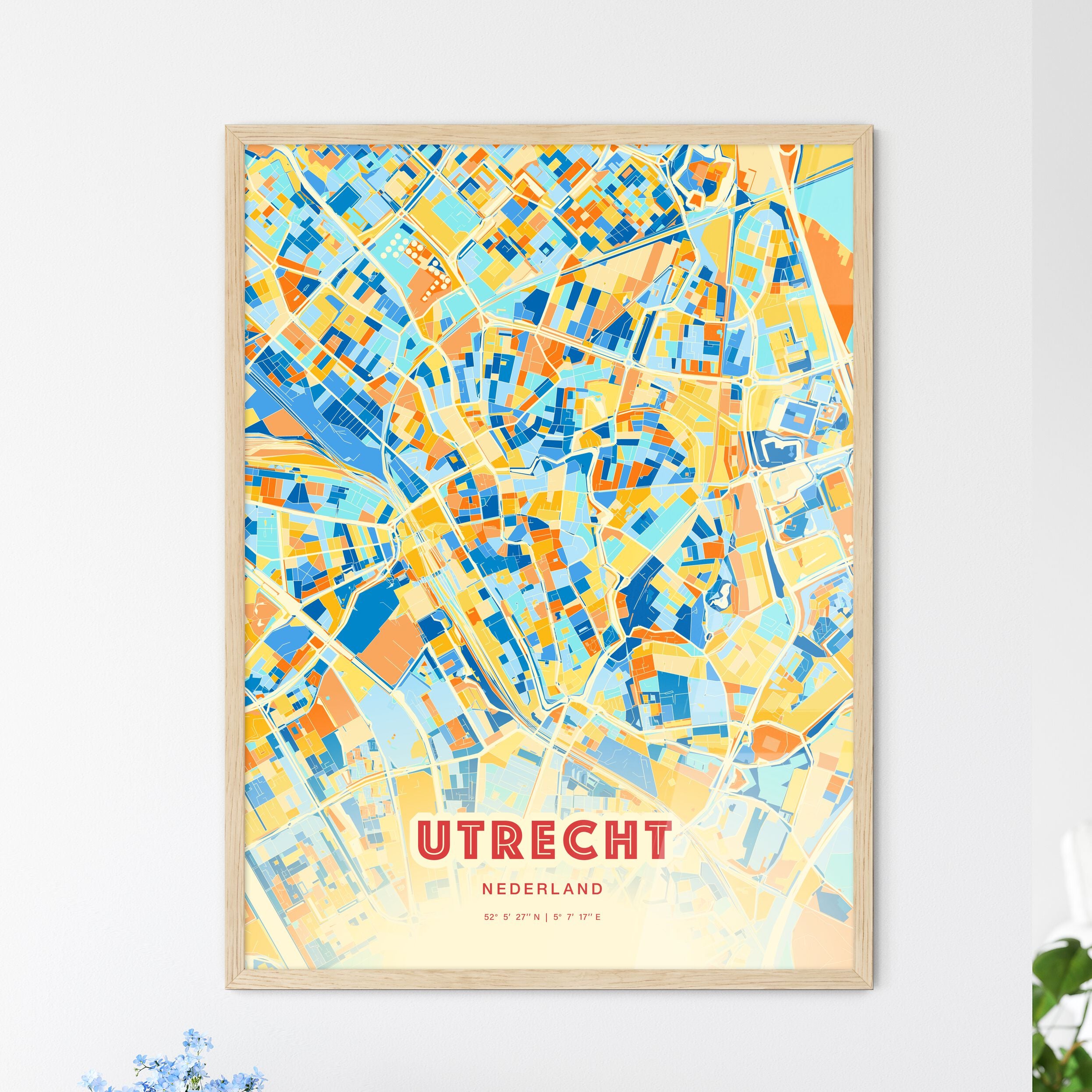 Colorful UTRECHT NETHERLANDS Fine Art Print by HEBSTREIT