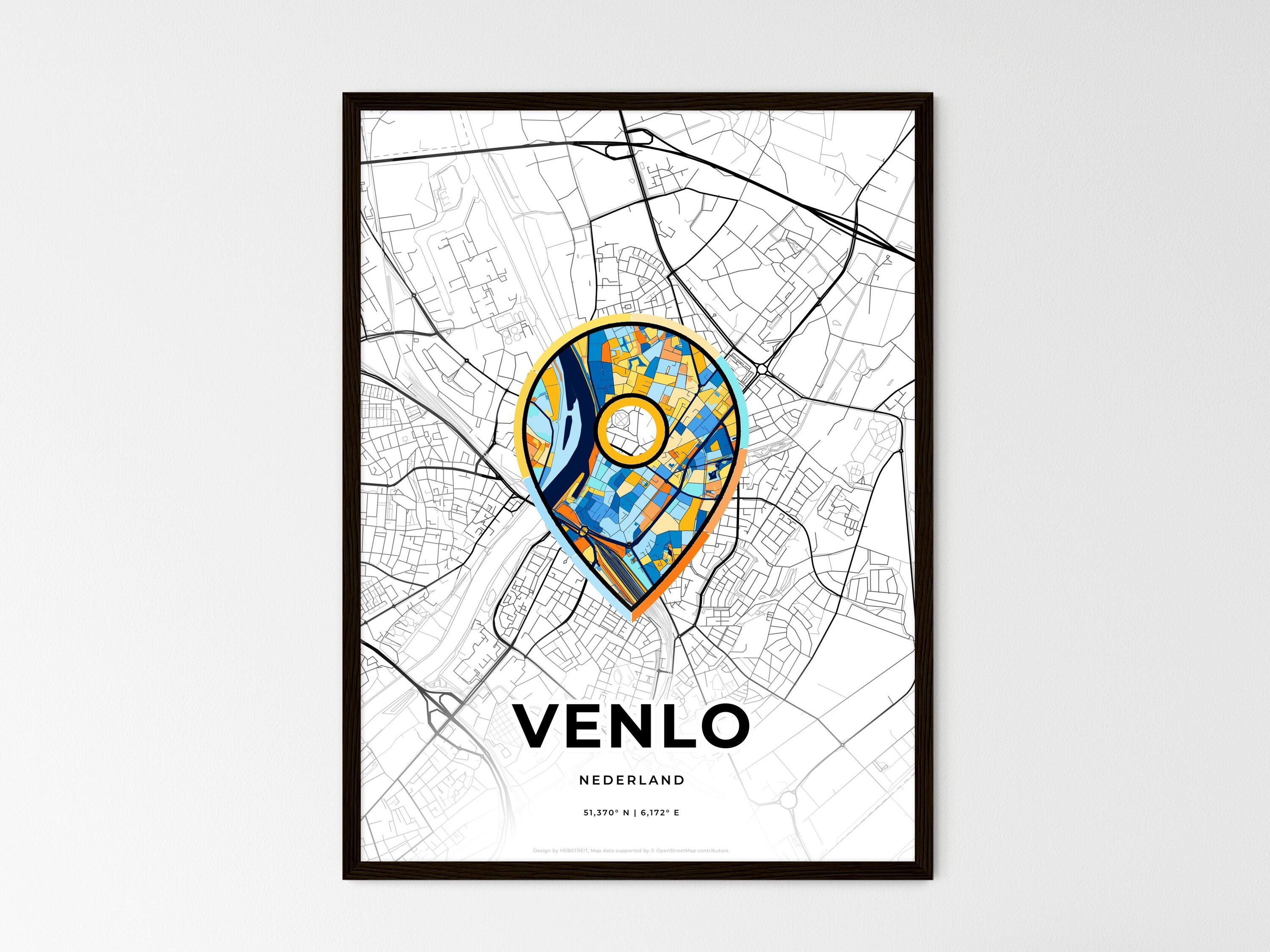 Venlo Netherlands Art Map – HEBSTREIT