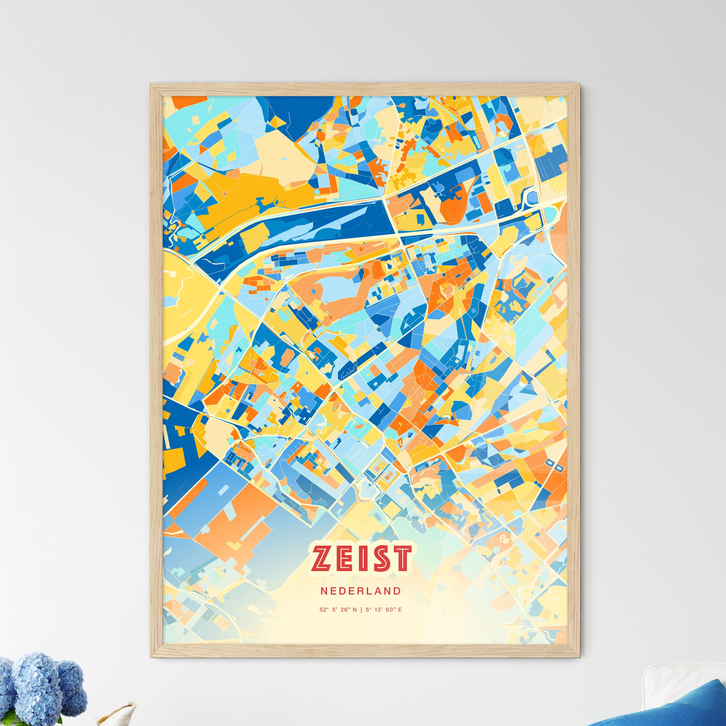 Map of Zeist Netherlands Fine Art Map Poster | Customizable – HEBSTREIT