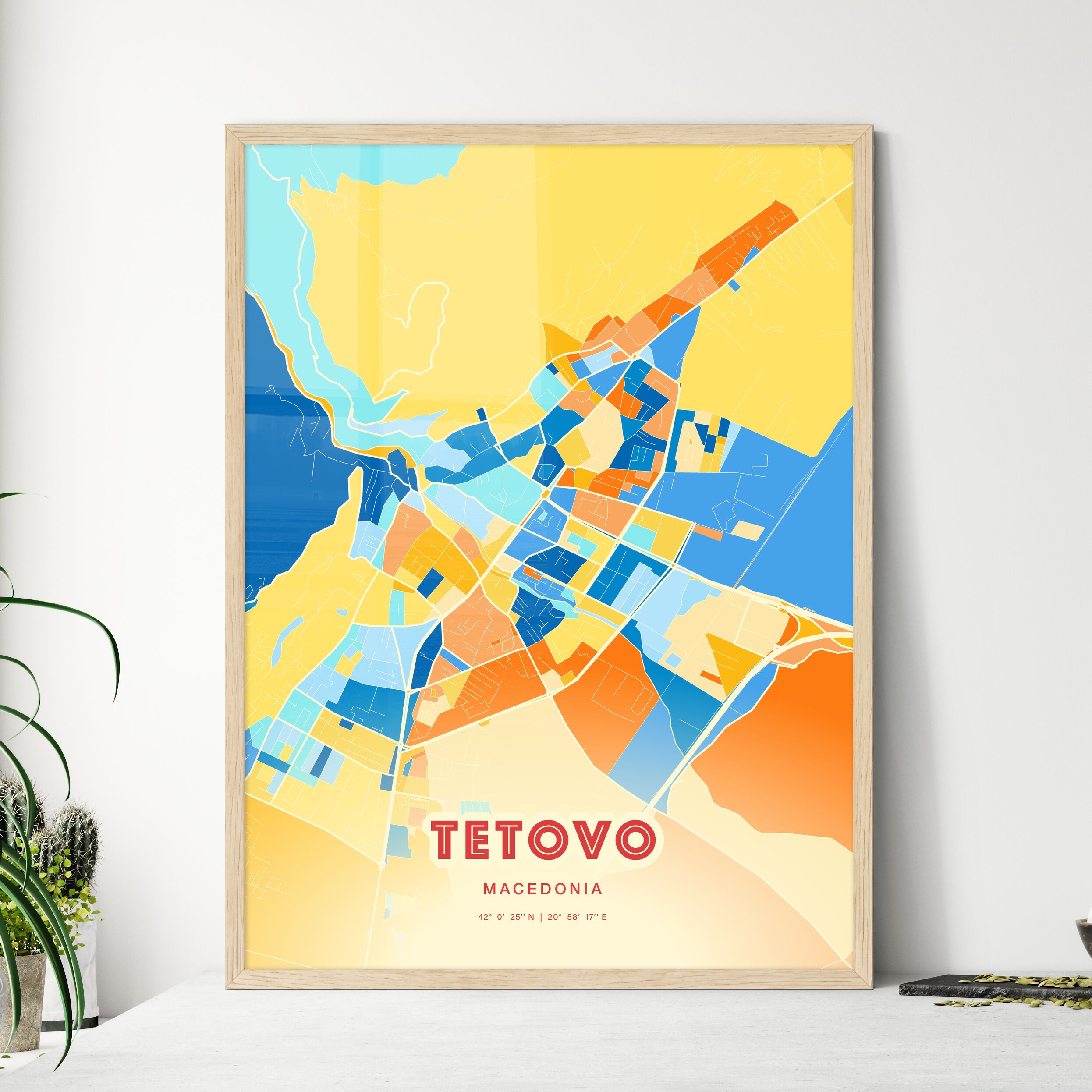 Colorful TETOVO NORTH MACEDONIA Fine Art Print by HEBSTREIT