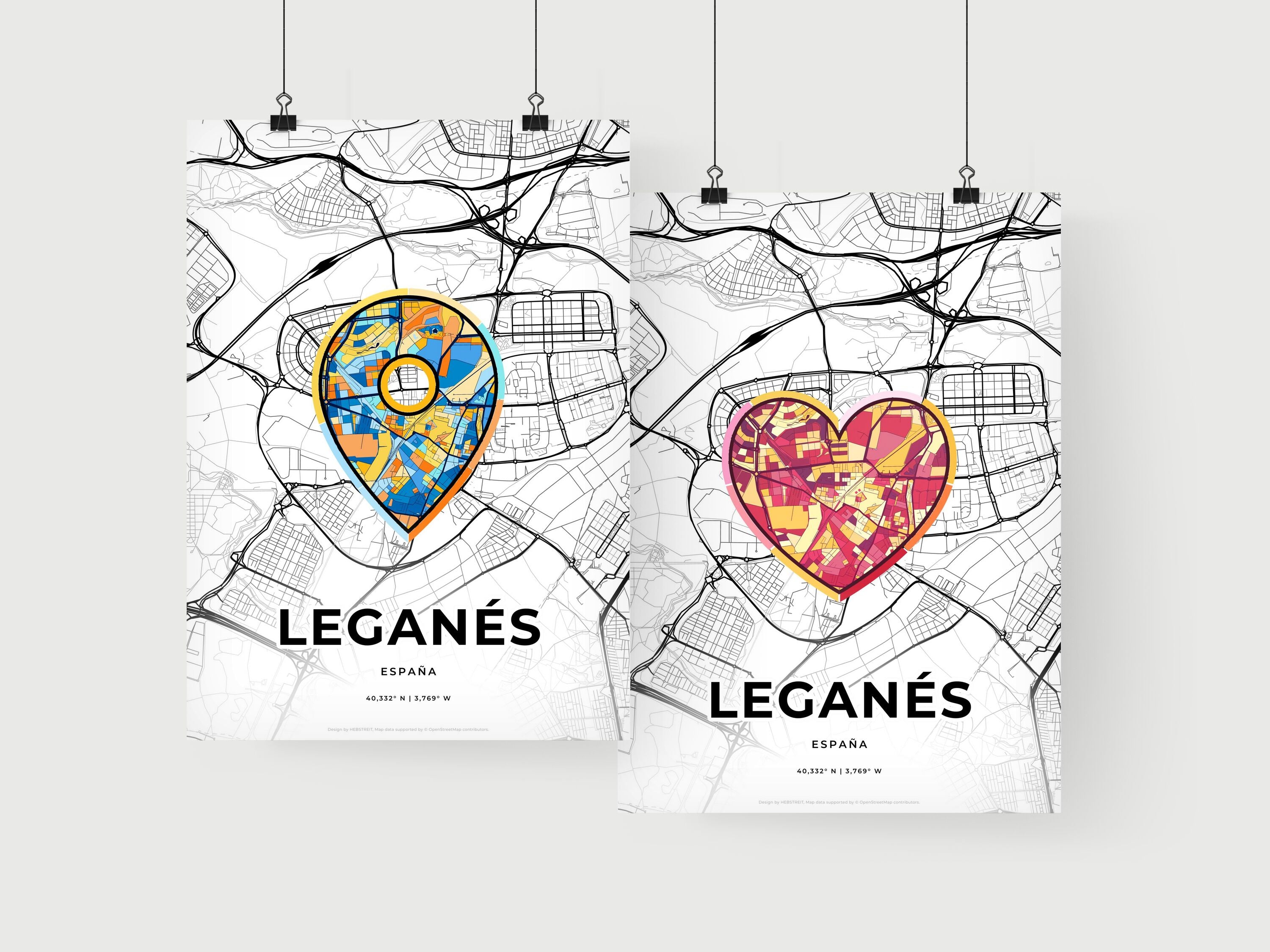 Leganés Spain Art Map – HEBSTREIT