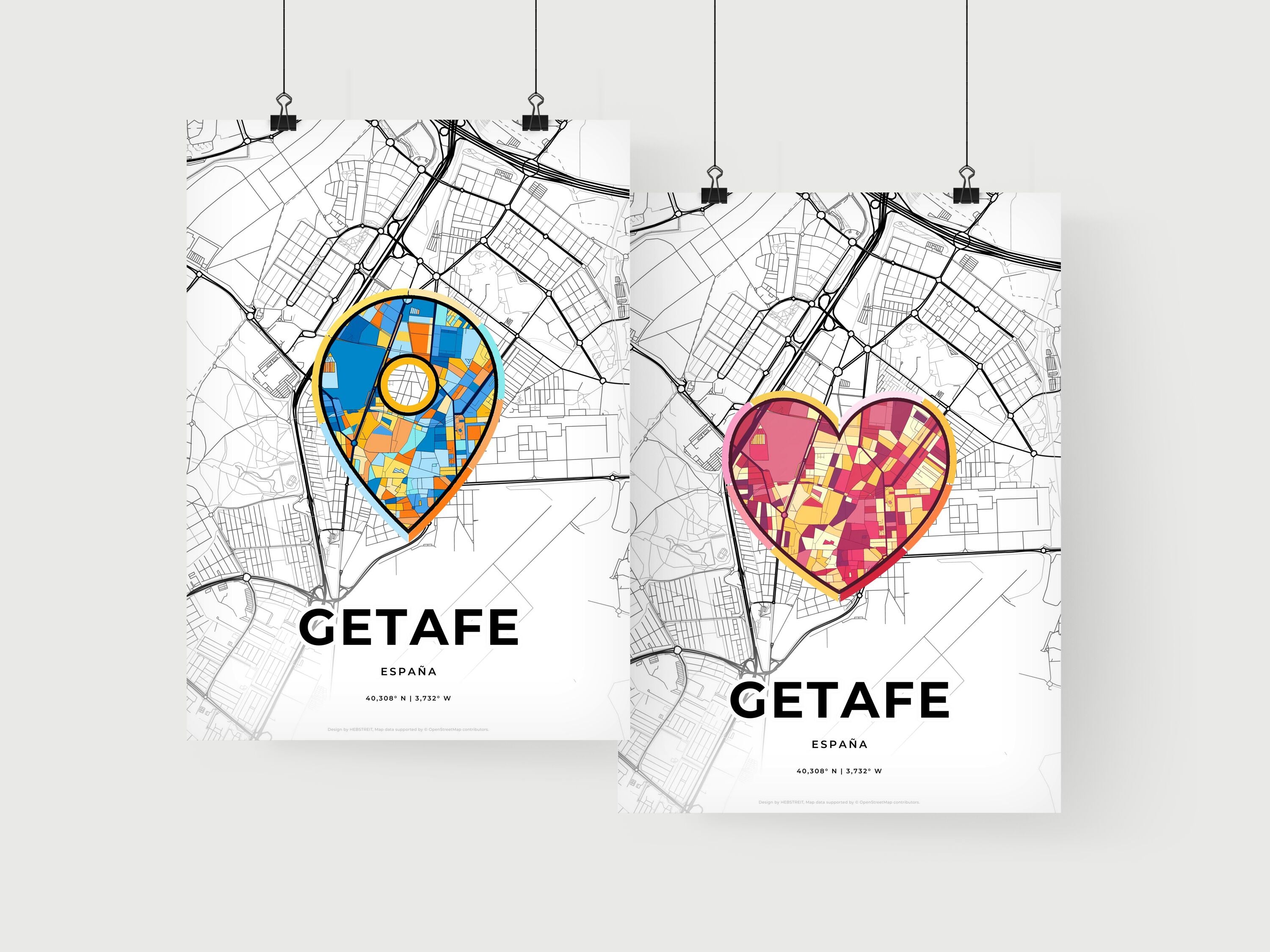 Getafe Spain Art Map – HEBSTREIT