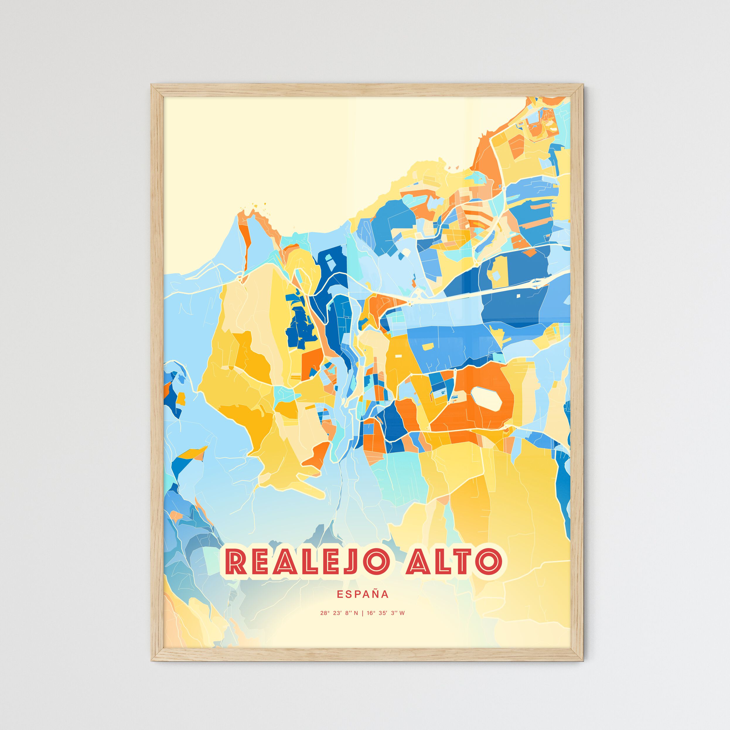 Colorful REALEJO ALTO SPAIN Fine Art Print by HEBSTREIT